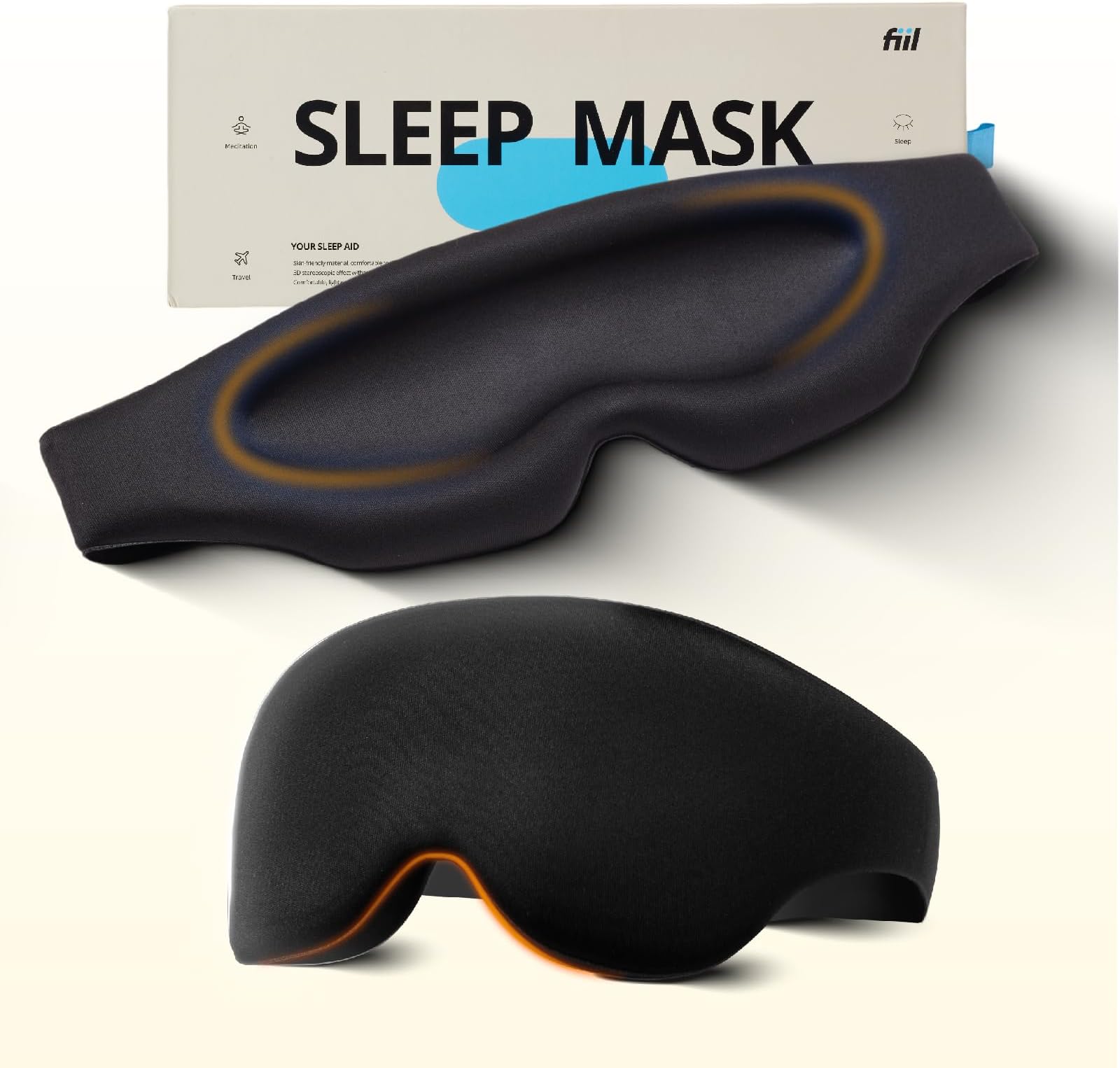 Amazon.com: ZEN CAVE 3D Sleep Mask,Lavender Aroma Eye Mask for Side ...