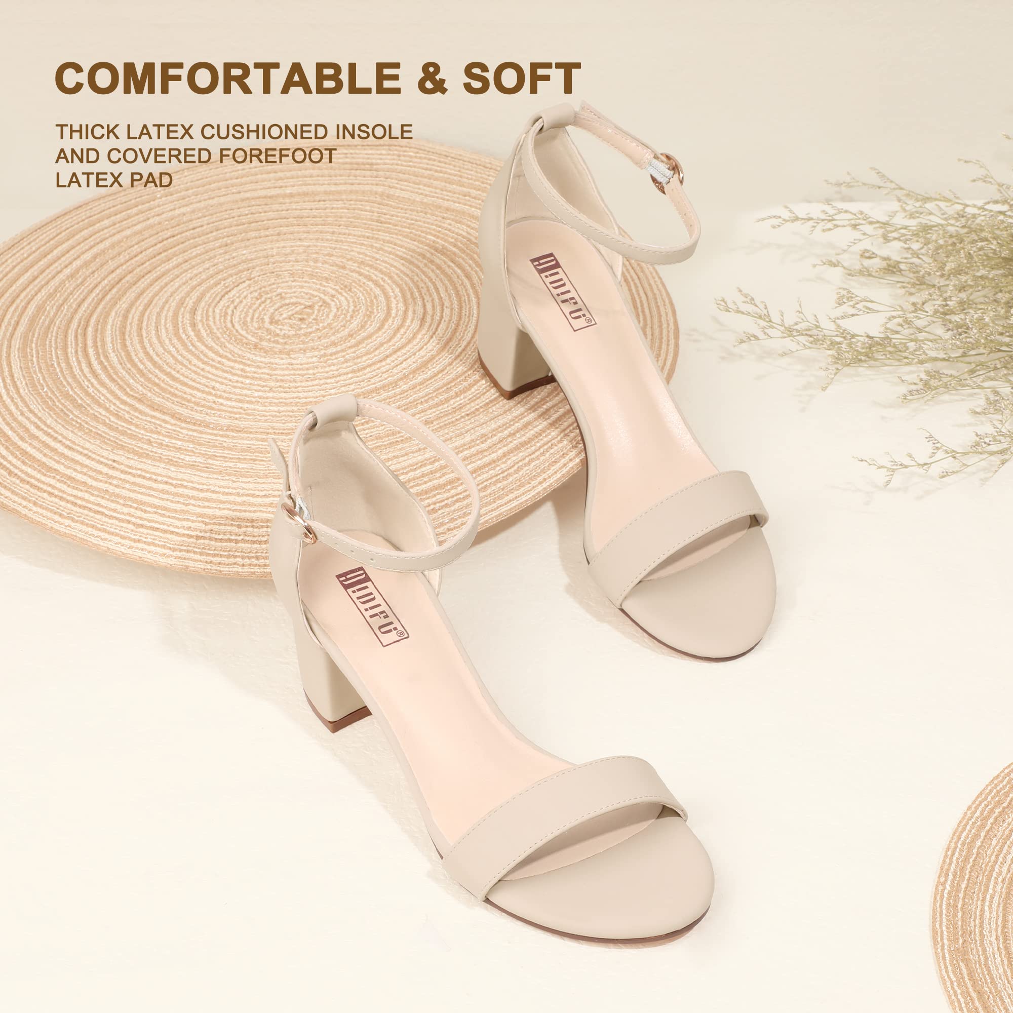 Snapklik.com : IDIFU Womens Cookie-LO Low Block Heels Chunky Sandals ...