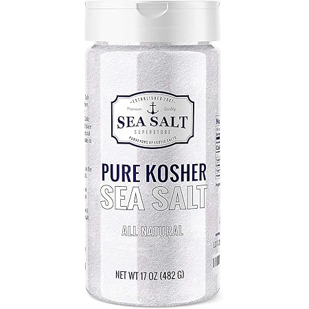 Amazon.com : Kosher Sea Salt - All Natural Kosher Grain Salt For ...