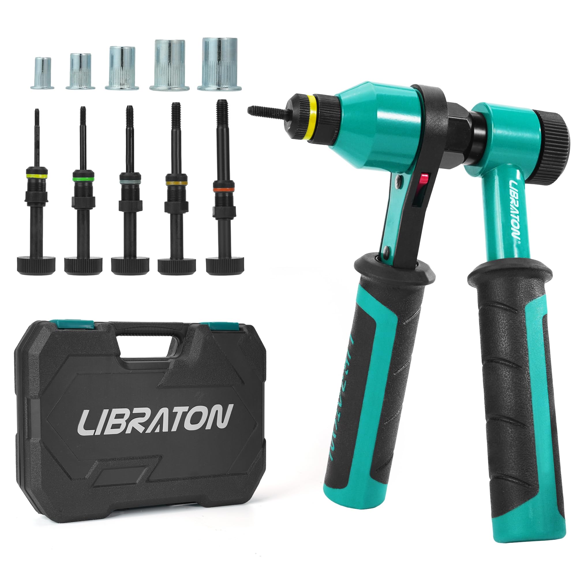LIBRATON Rivet Nut Tool, Rivnut Tool, Professional Ratchet Nutsert Tool ...