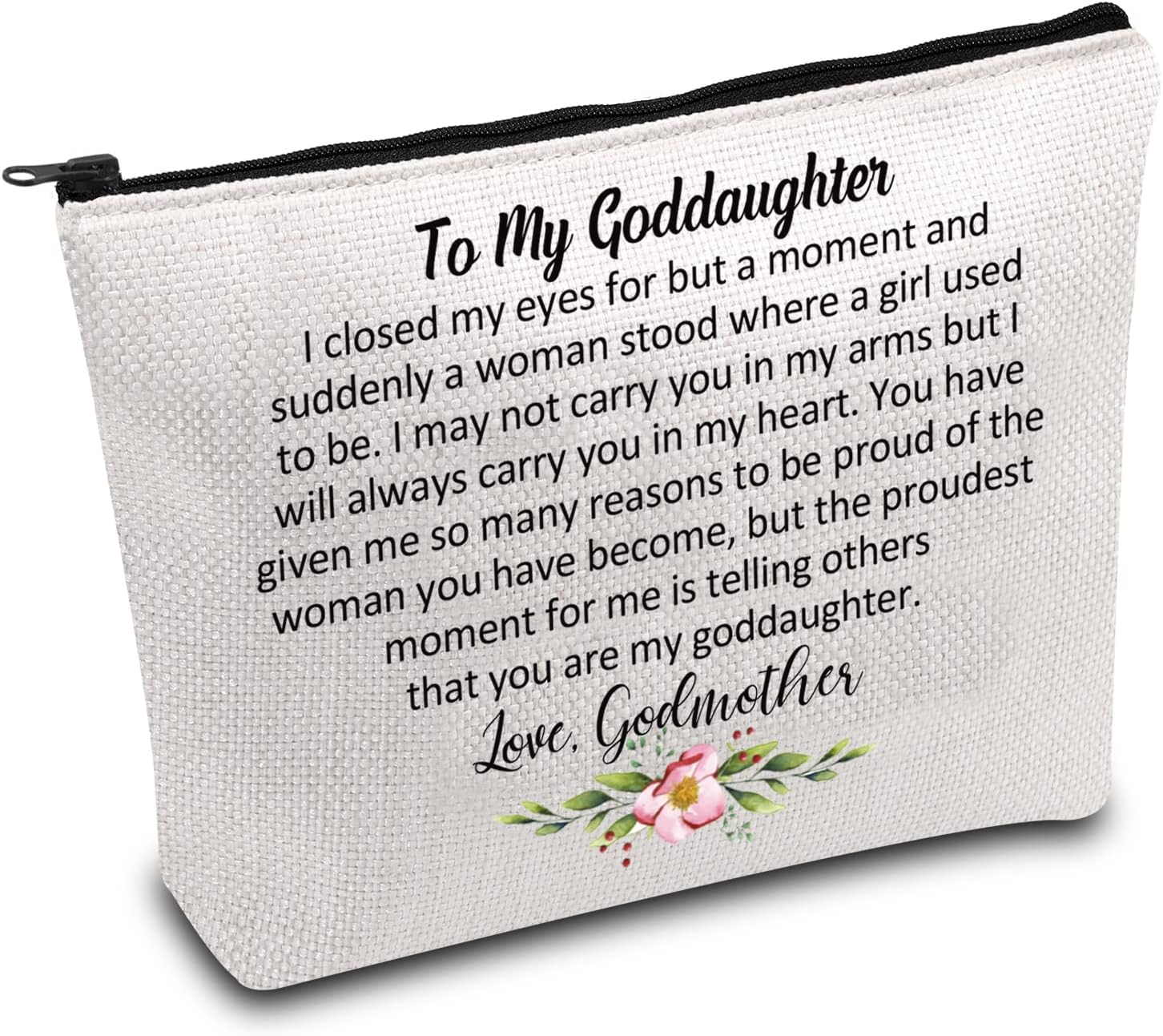 Amazon.com: BDPWSS Goddaughter Makeup Bag Goddaughter Gift From ...