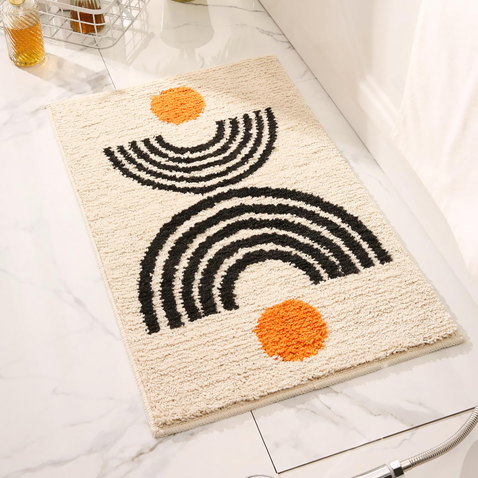 Amazon.com: UKELER Cute Bohemian Bathroom Rug Washable Boho Home Decor ...