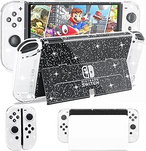 Sunmike Switch OLED Case for Nintendo Switch OLED, Dockable Case for ...