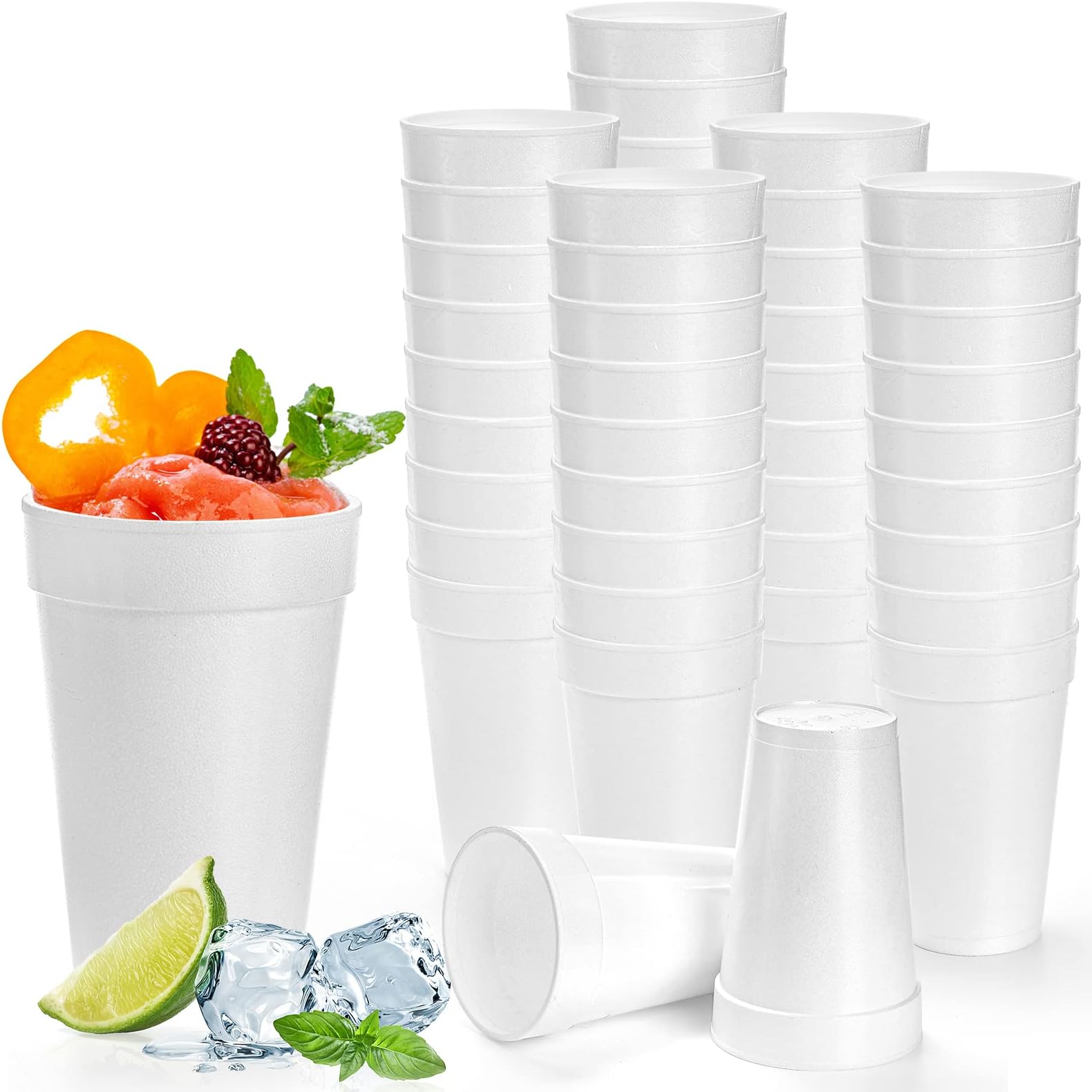 Amazon.com: Dart® Insulated Foam Drinking Cups, White, 16 Oz, Box Of ...