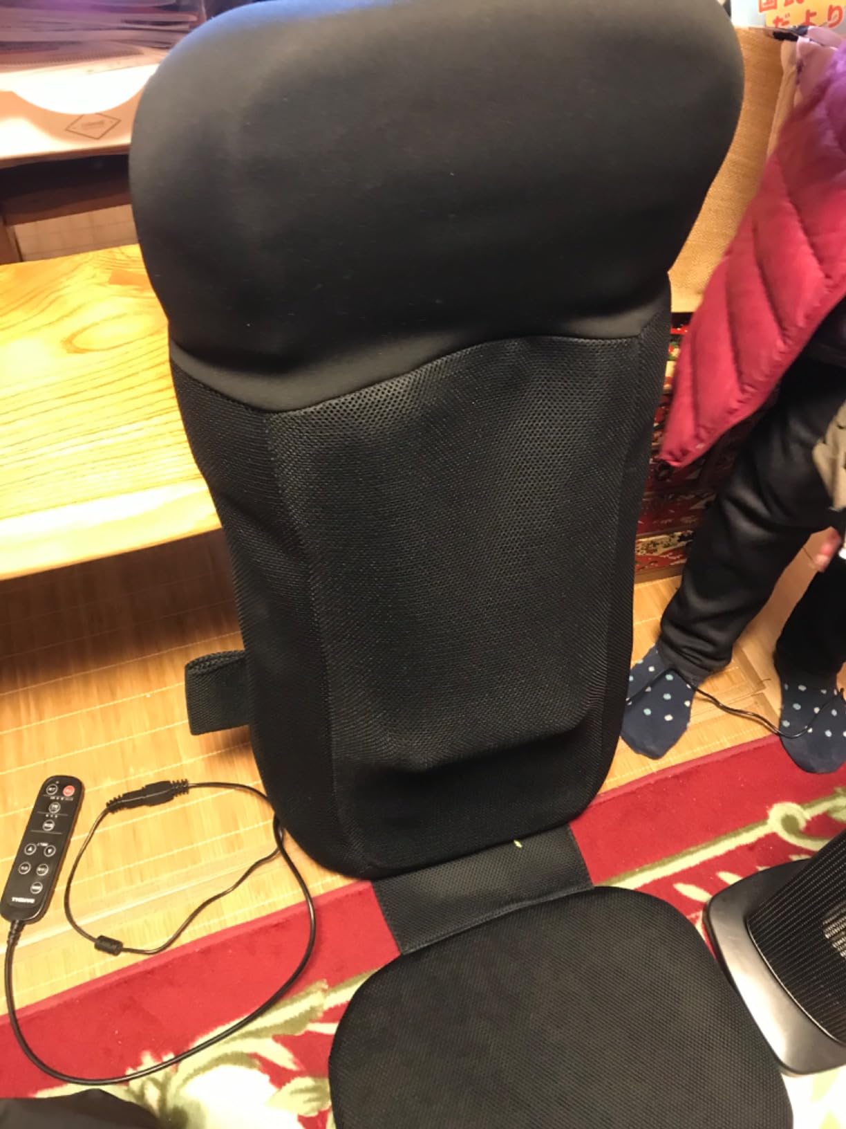 Amazon | スライヴ シートマッサージャー 「首からおしりまで広範囲施療」 MD-8673 ブラック 管理医療機器 | THRIVE(スライヴ) | マッサージシート