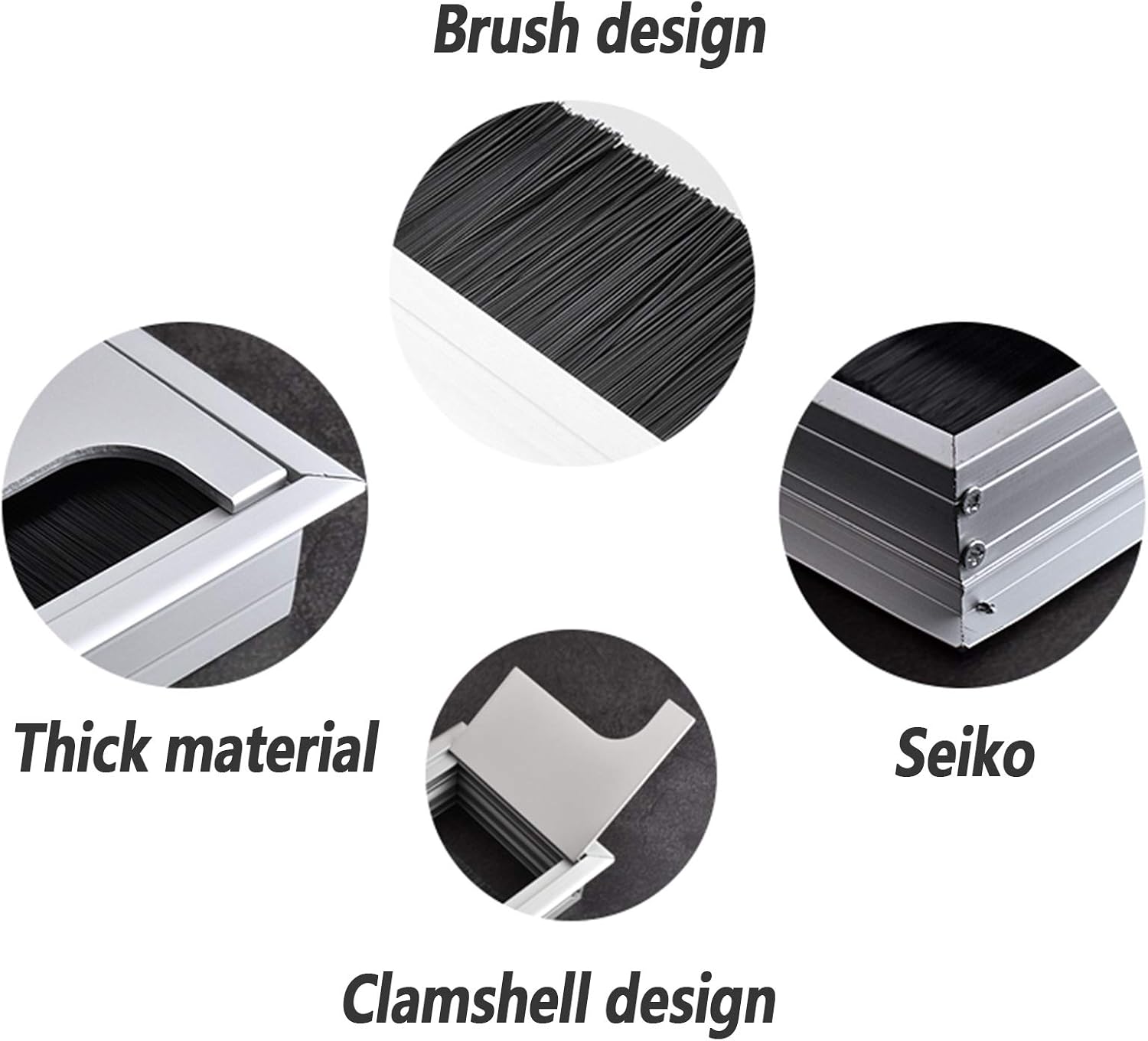 3 Pcs Computer Desk Grommet Table Cable Tidy Wire Hole Cover Outlet ...