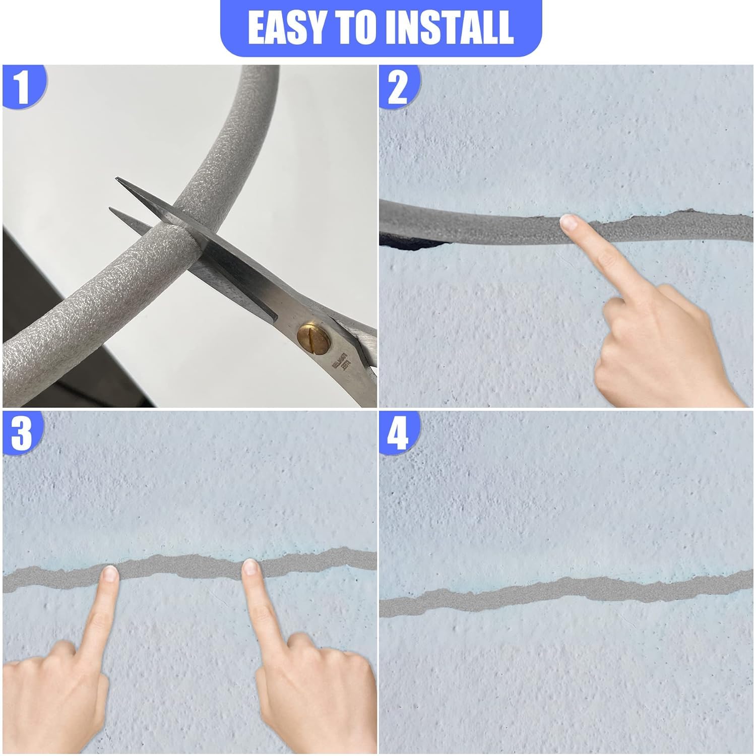 Snapklik.com : 3/8" Diameter X 36 Length Backer Rod Caulk Saver Foam ...