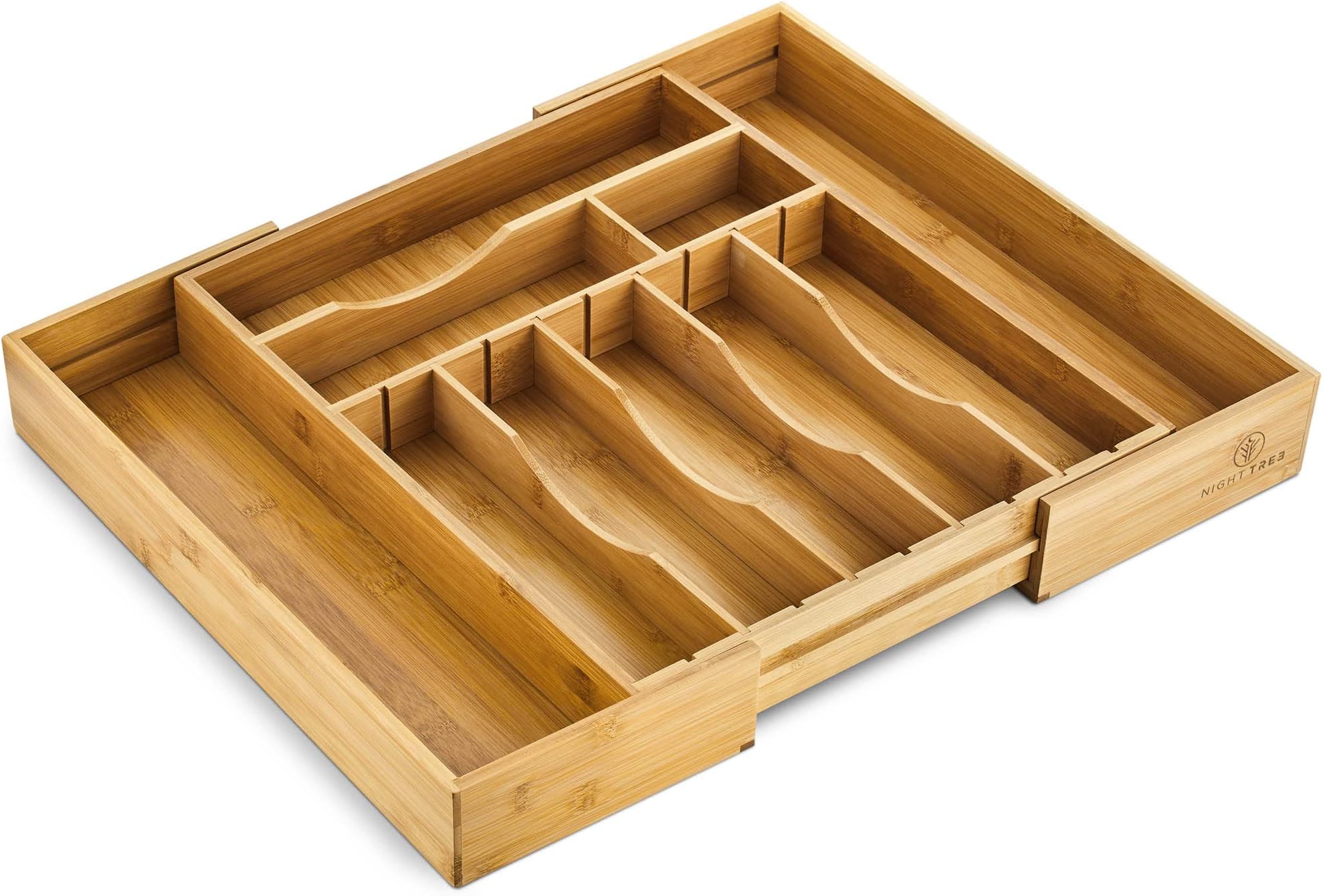 Amazon.com - Premium Expandable Kitchen Drawer Organizer - 100% Bamboo ...