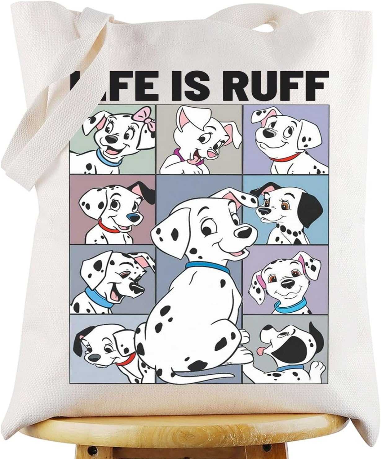 KEYCHIN 101 Dalmatians Tote Bag Pongo And Perdita Fans Gifts Life Is ...