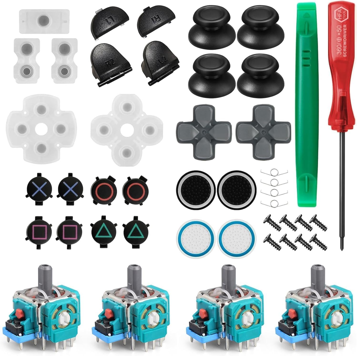 4Pcs Ressort Gachette Manette L2 R2 pour PS5 Poignée Boutons Réparation ...