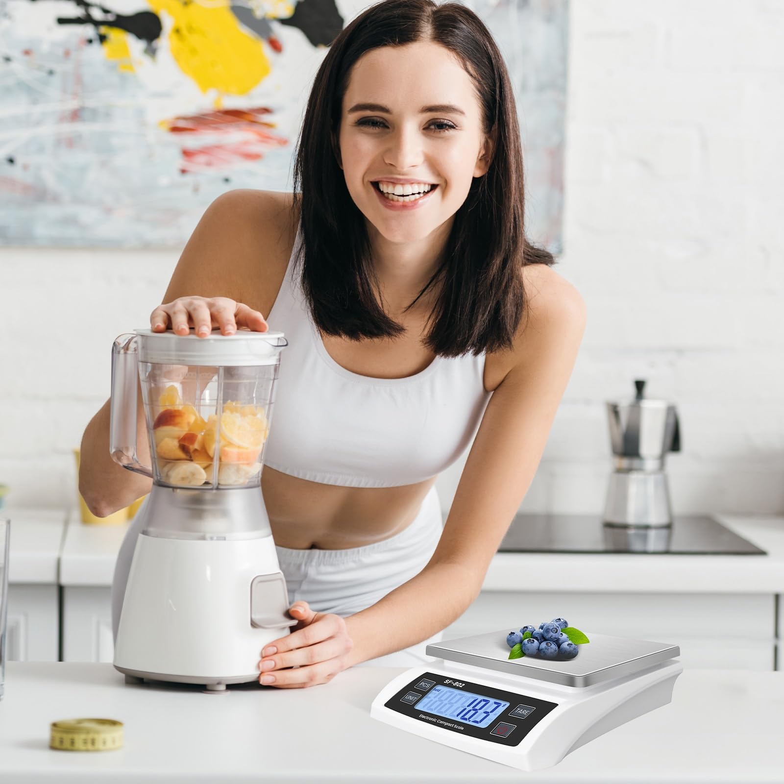 Snapklik.com : Puozult Digital Kitchen Scale 30kg/66lb Large Food Scale ...