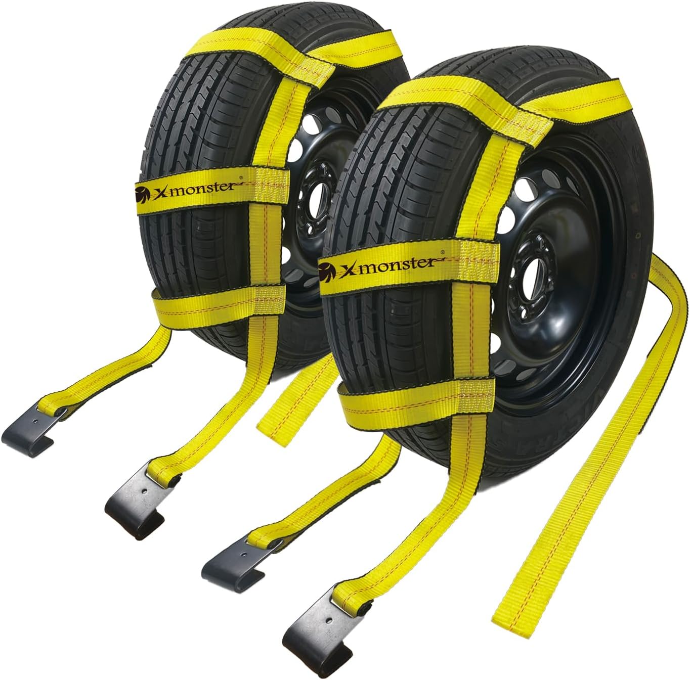 2 Pack Tow Dolly Basket Straps With Flat Hook, 10000 lbs Working ...