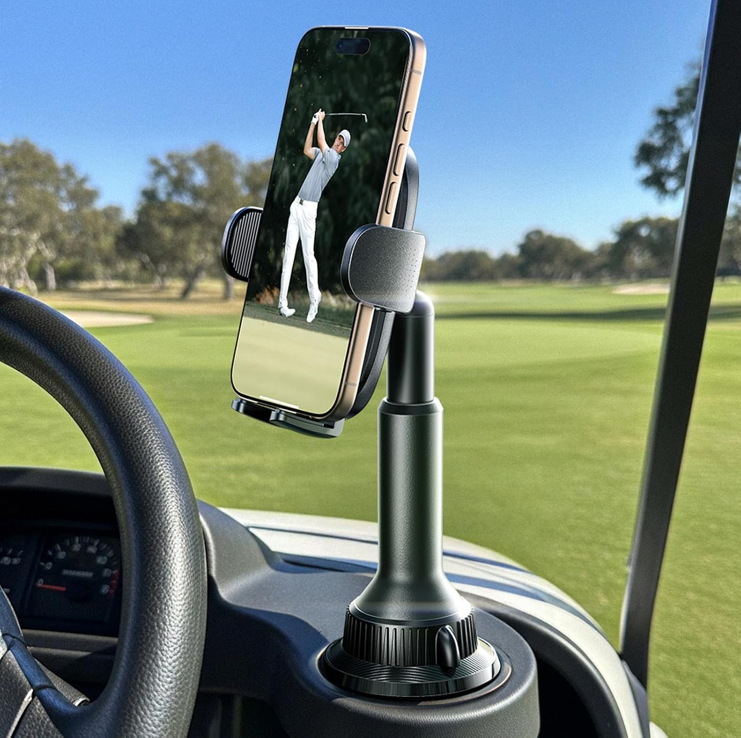 Amazon.com: LISEN Golf Cart Phone Holder Mount, Golf Gifts for Dad Men ...