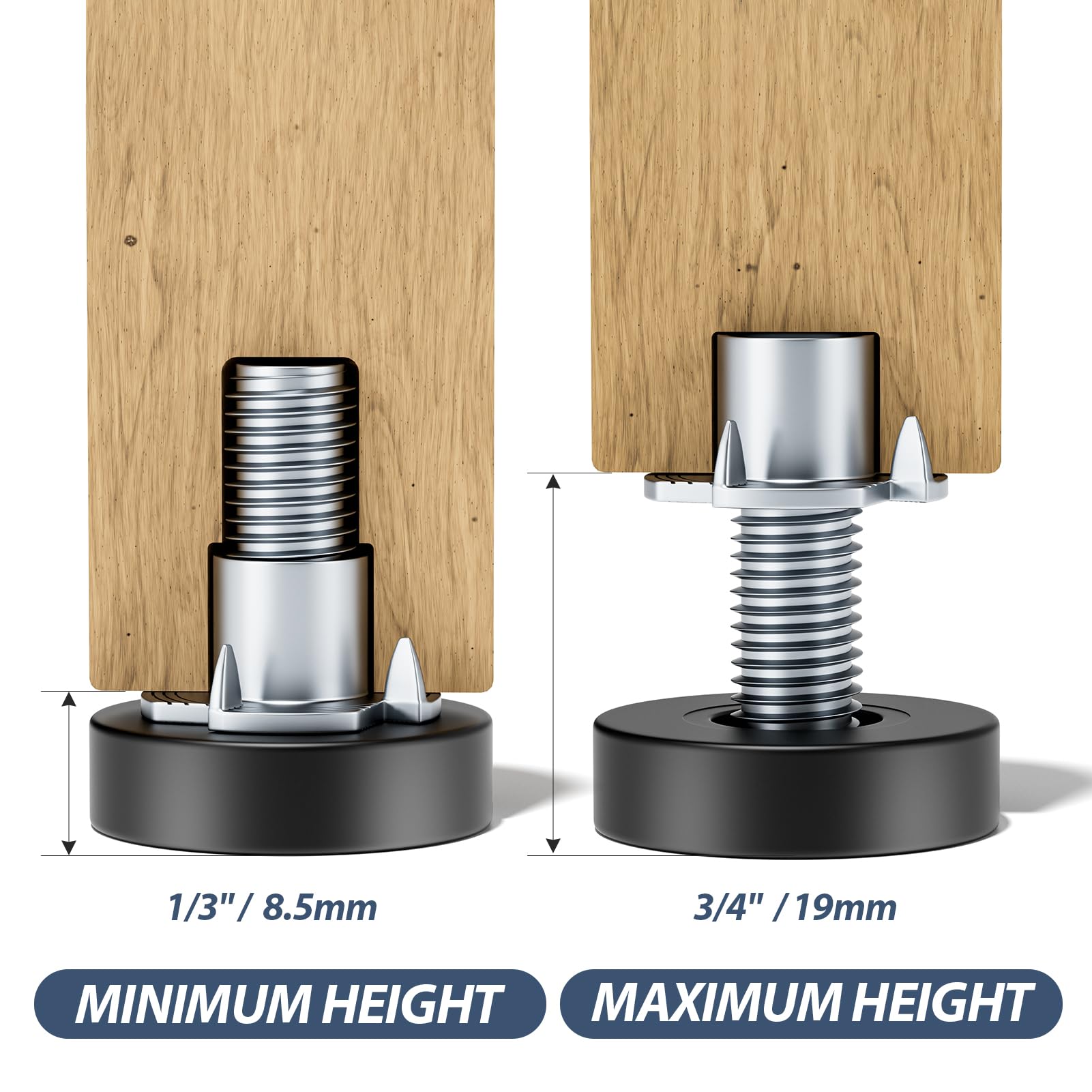 Snapklik.com : MROCO Furniture Leveling Feet