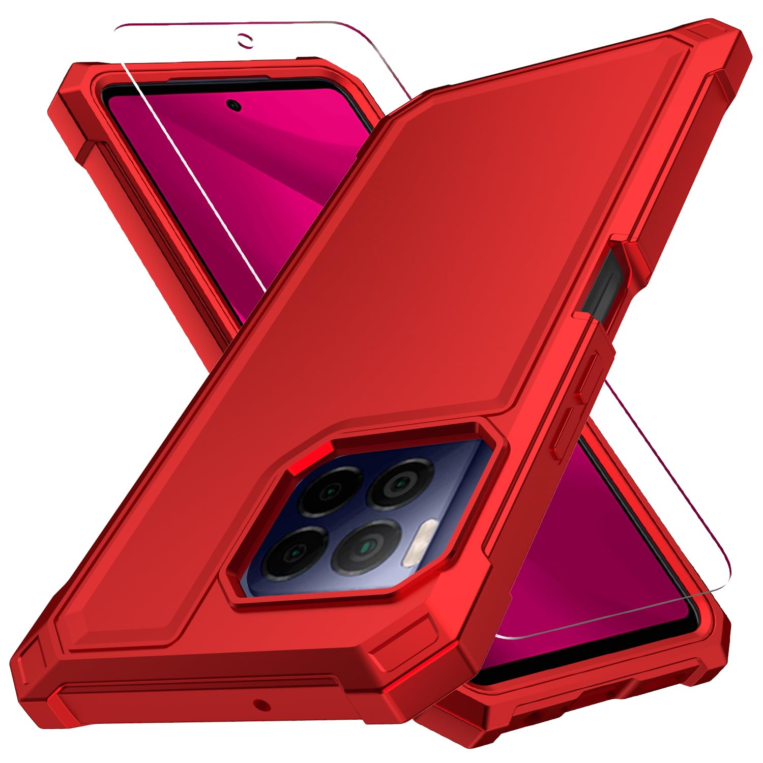 Amazon.com: Muokctm for T-Mobile Revvl 7 Pro 5G Case, with Screen ...