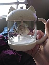 Amazon.com: EUROPRENE Cute Cat Infuser Tea Mug with Built-In Fish ...