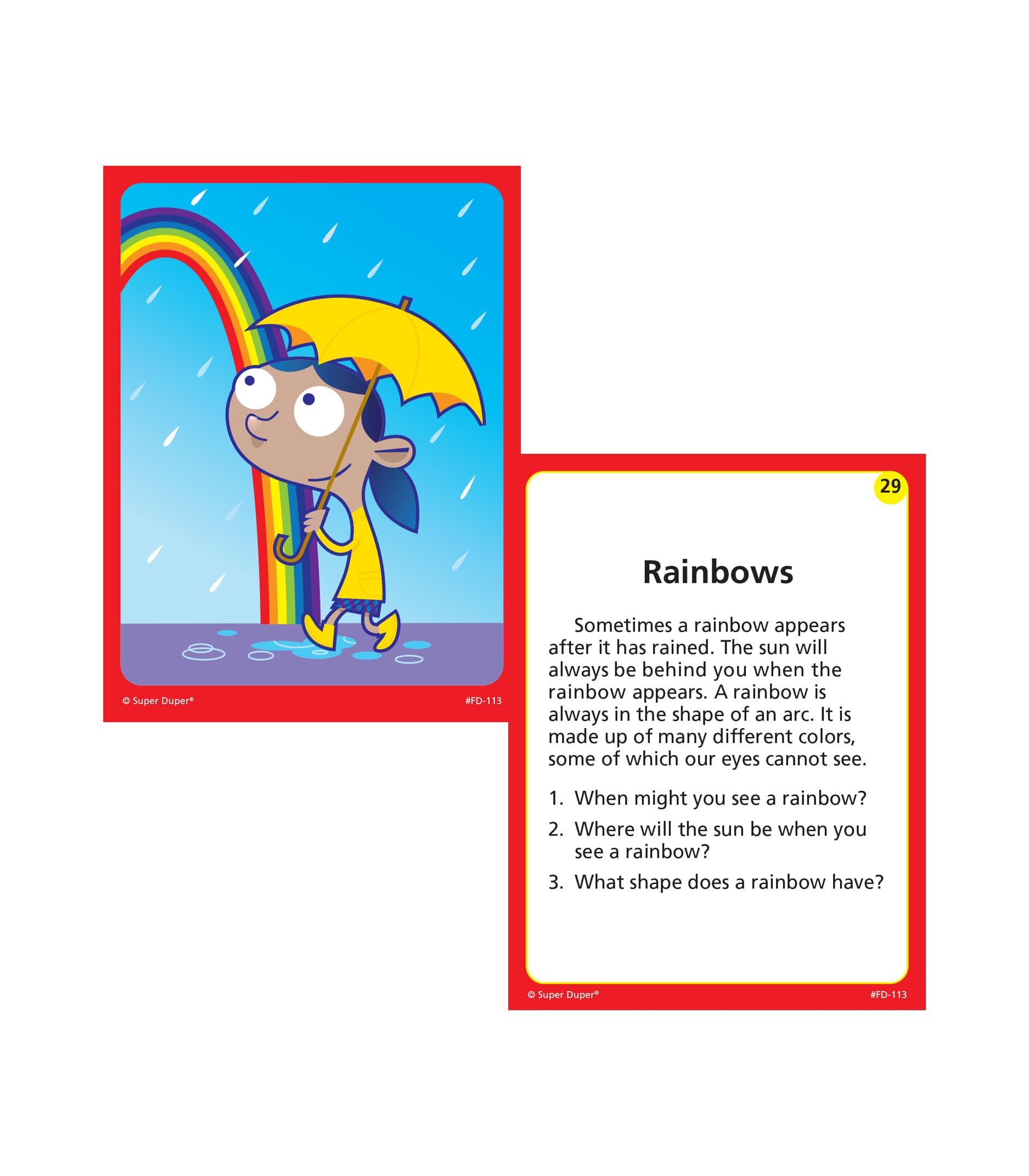 Listening Comprehension Flash Cards Educational Super Duper Auditory ...