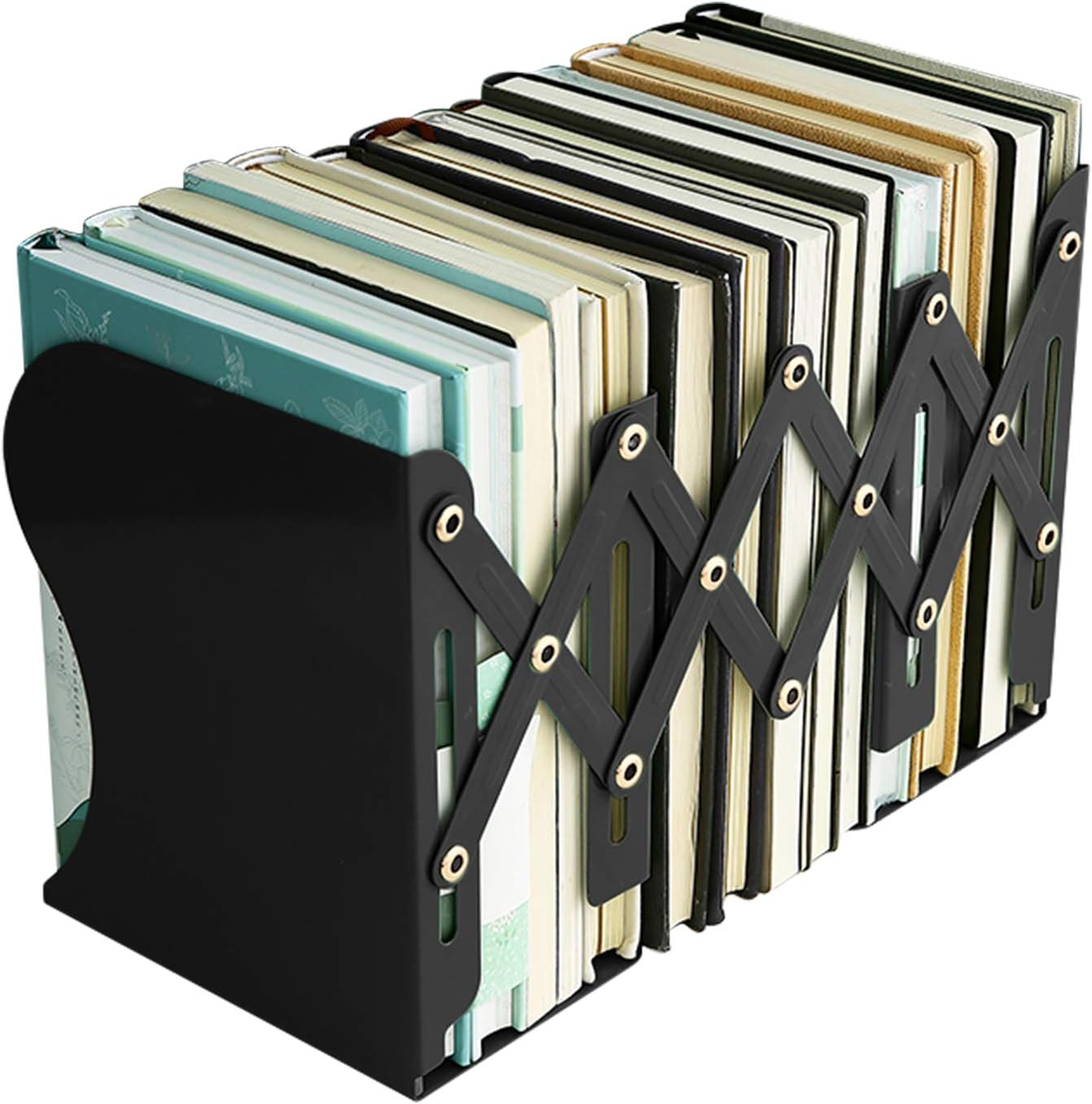 Amazon.com: MSDADA Adjustable Bookends, Bookends for Heavy Book ...
