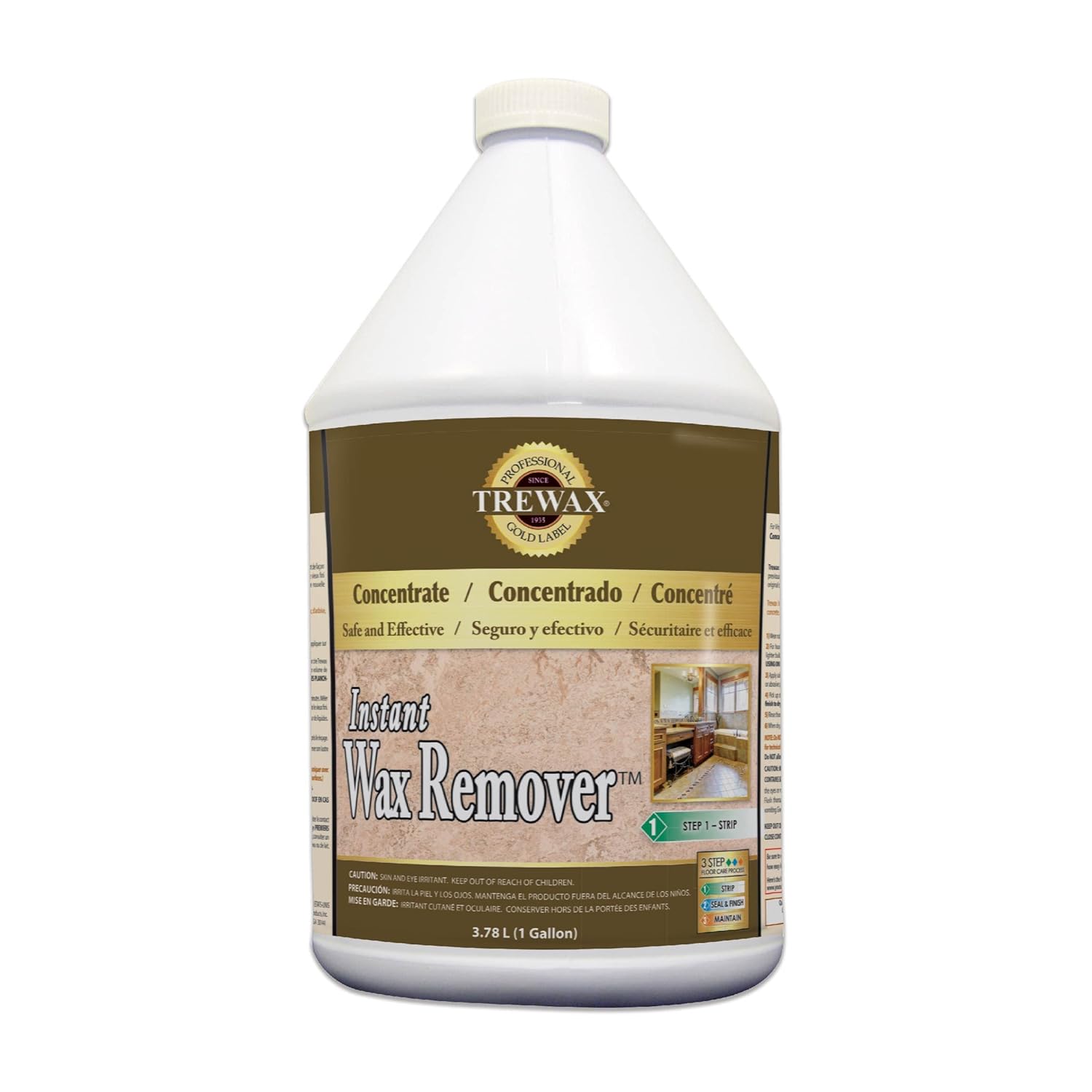Trewax Vinyl and Linoleum Instant Wax Remover, 1-Gallon : Amazon.in ...