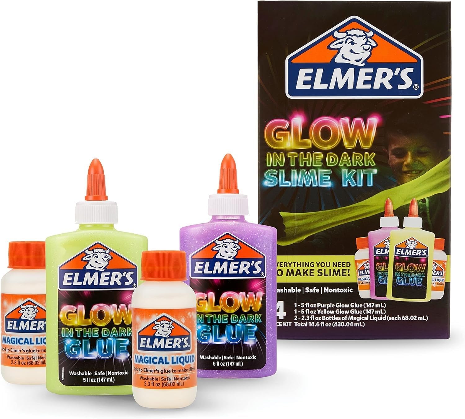 Amazon.com: Elmer’s Crunchy Slime Kit | Slime Supplies Include Metallic ...