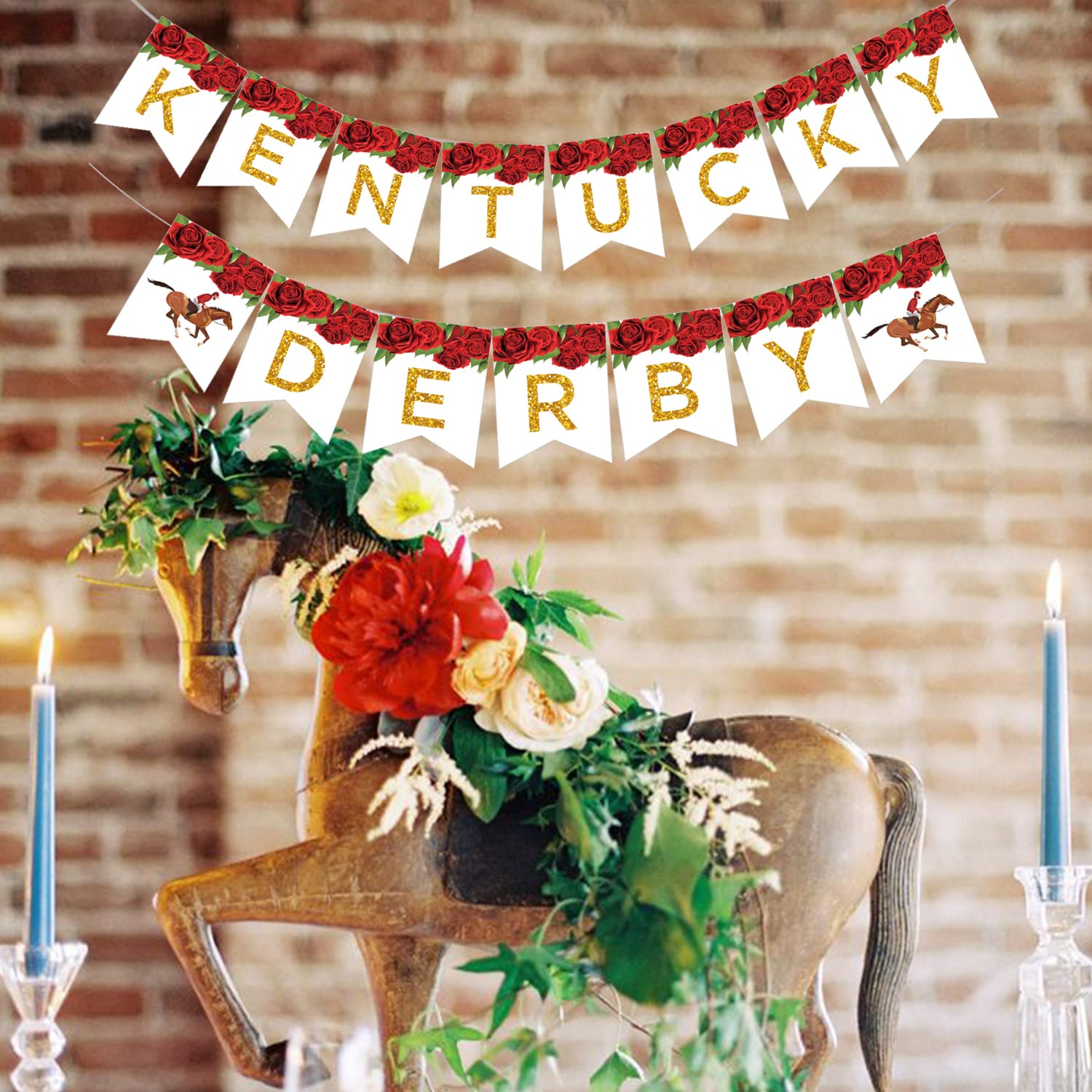 Kentucky Derby Banner Horse Race Party Decorations - Derby Race Run for ...