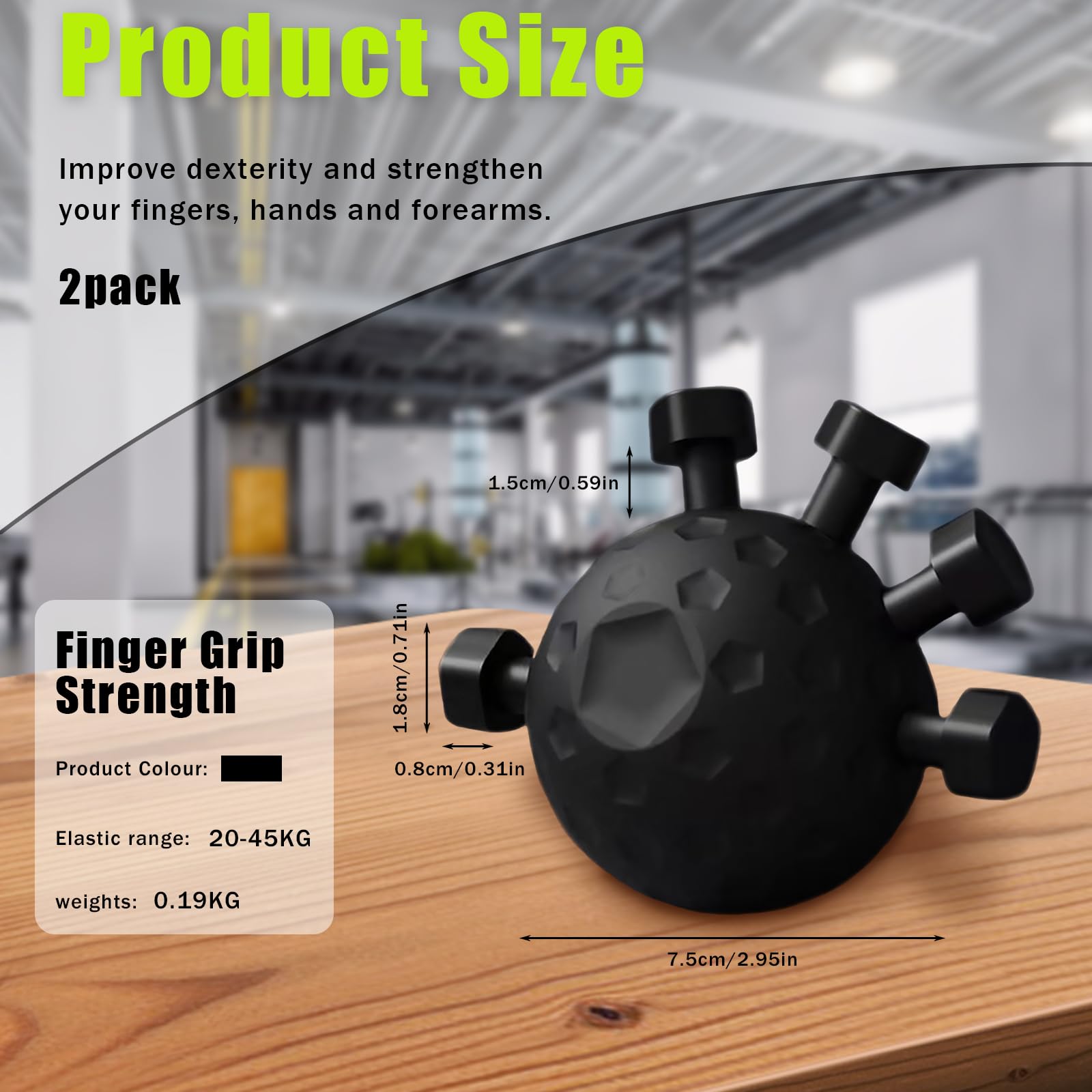 Snapklik.com : 2 Pack Finger Grip Strengthener, Finger Strengthener ...