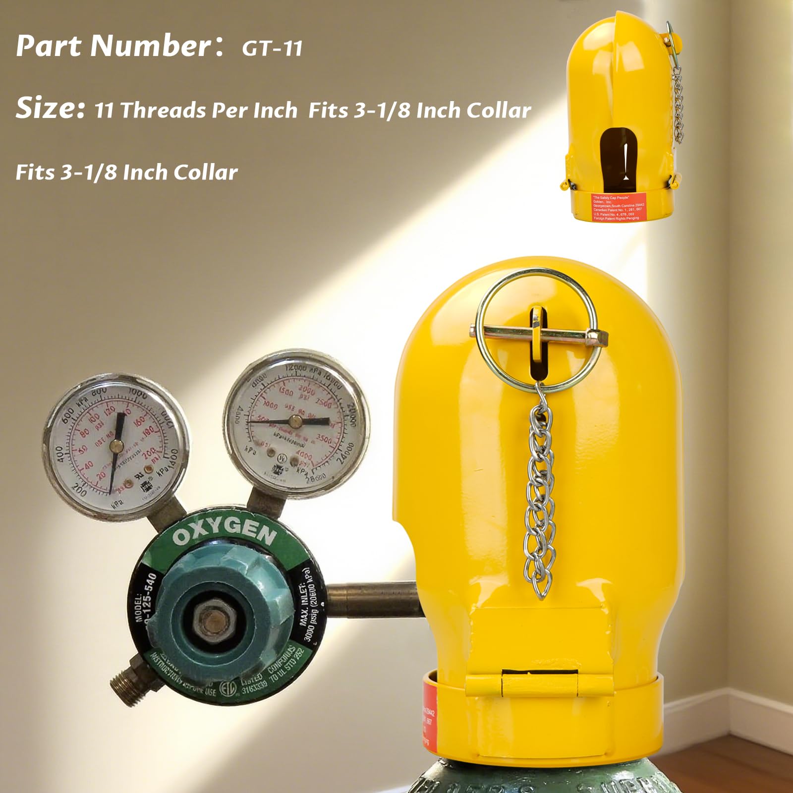 Snapklik.com : Gas Cylinder Regulator Protector Safety Cap Fine Thread ...