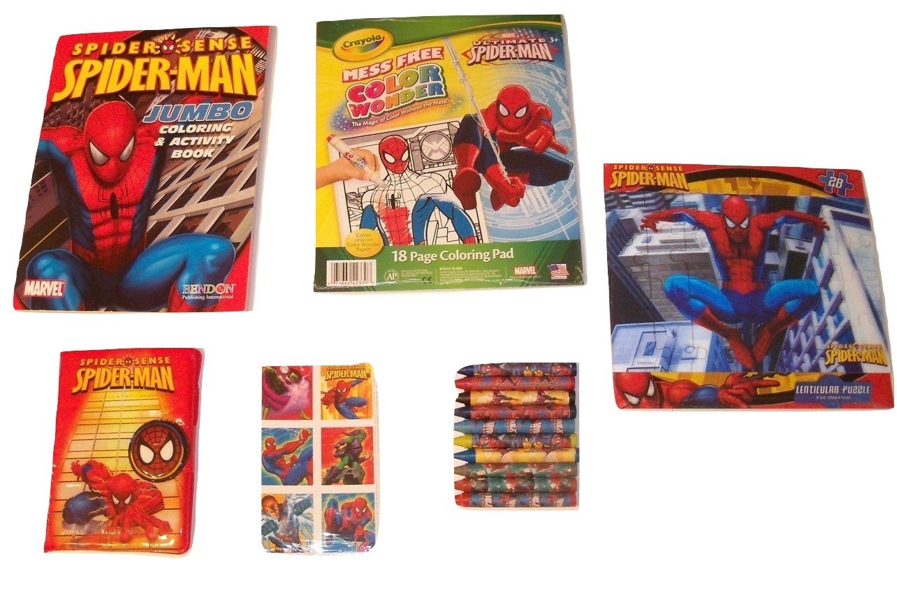 Buy Marvel Spider-man Activity Gift Set ~ Spidey Jump (Jumbo Coloring ...