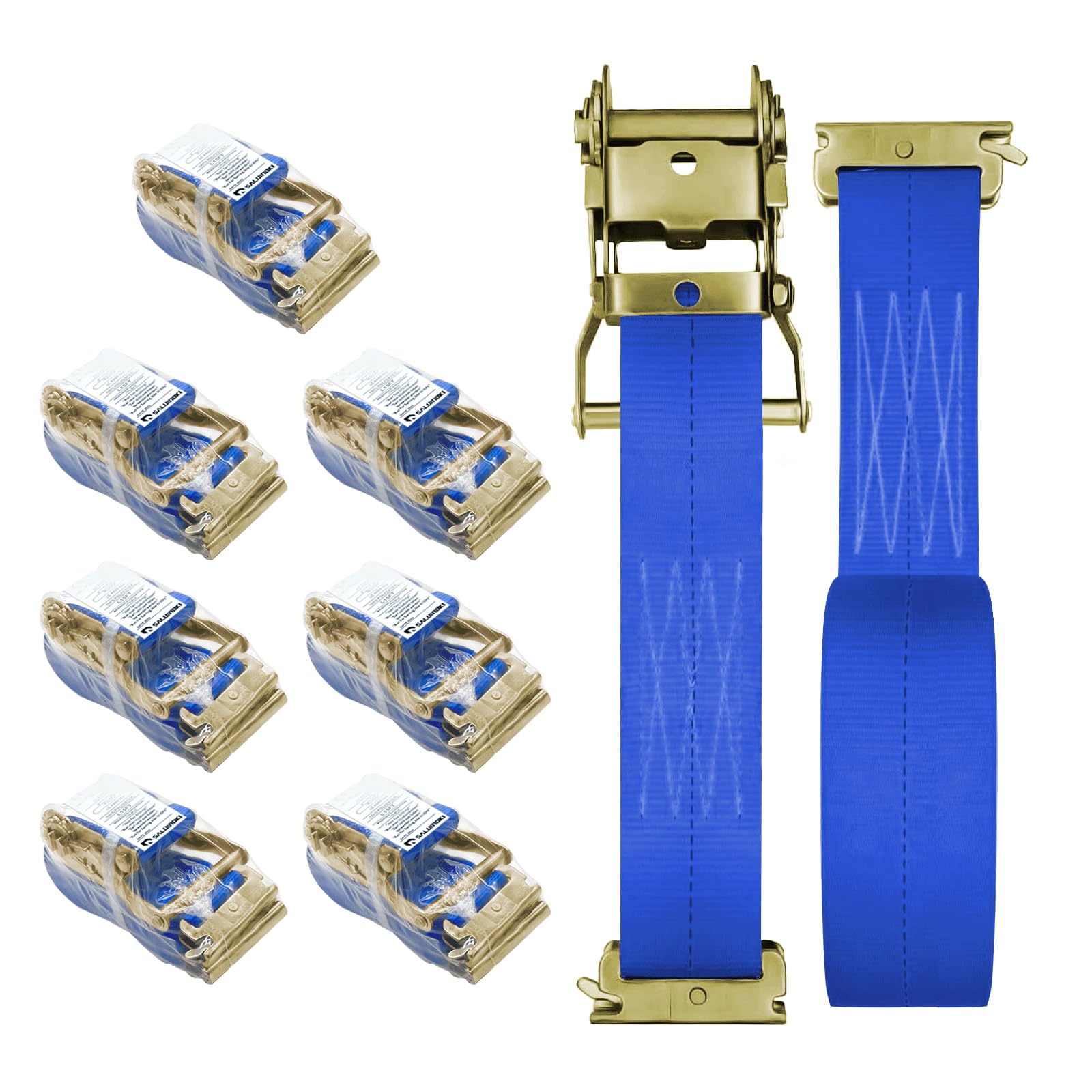 Amazon.com: SALUINOKI 8Pack E-Track Straps Ratchet Etrack Strap Box ...
