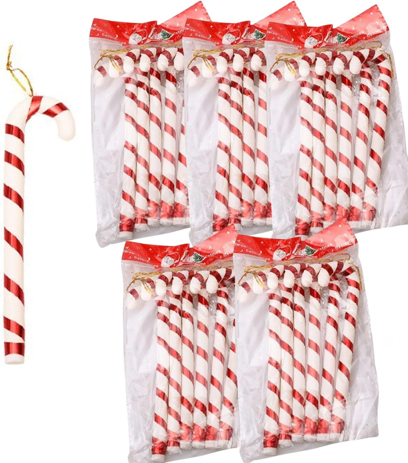 Amazon.com: 30 PCS Candy Cane Christmas Decorations, Plastic Candy ...