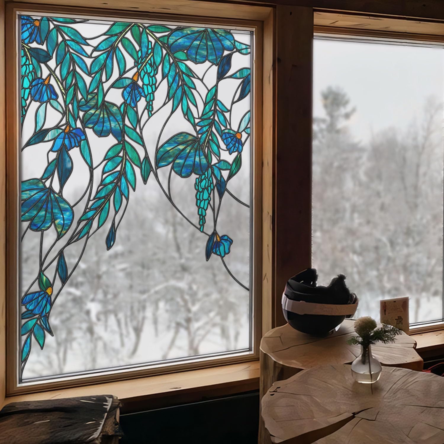 Amazon.com: funlife Original Hand-Drawn Stained Glass Window Film ...