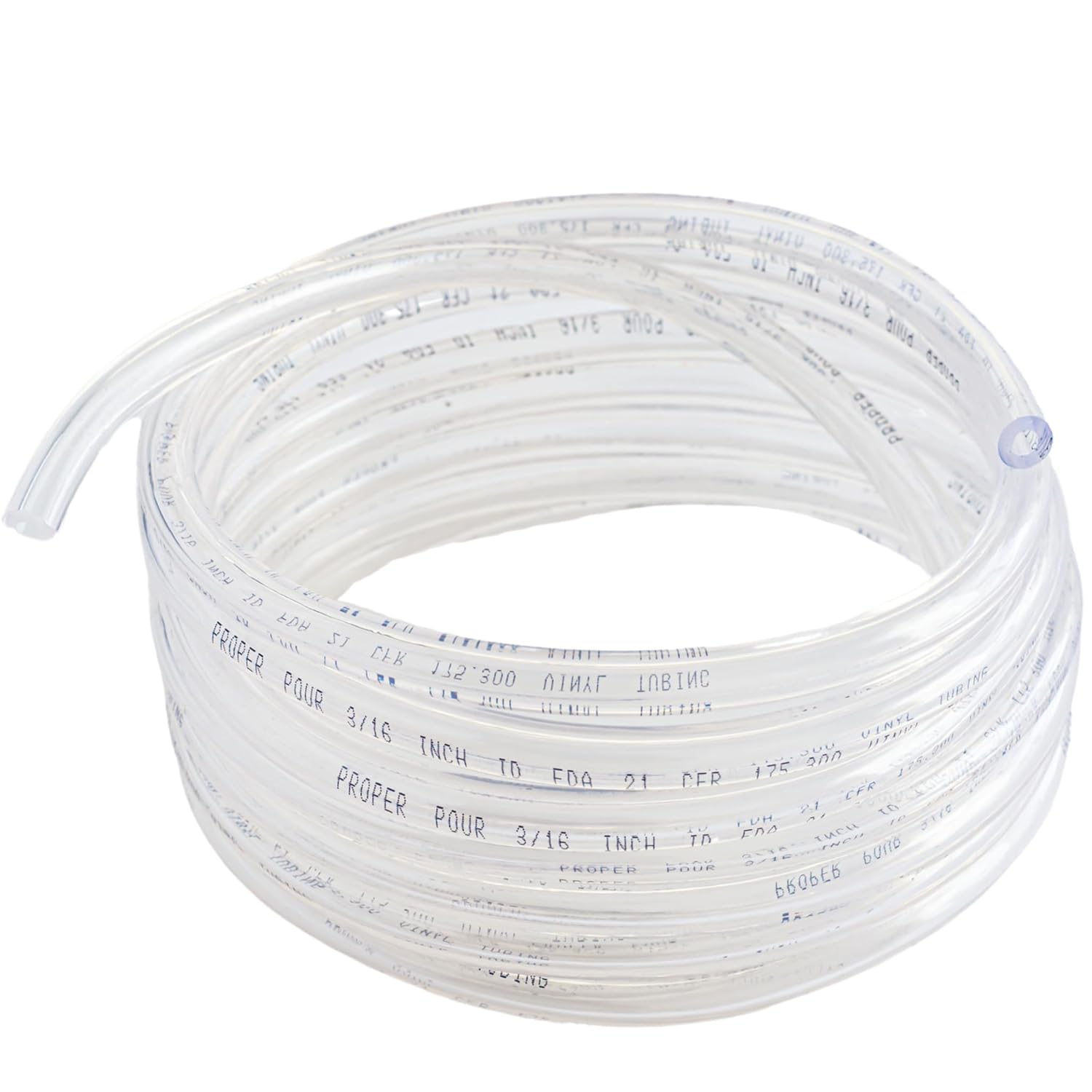 Proper Pour - Clear Vinyl Plastic Tubing - Food-Grade & Flexible PVC ...