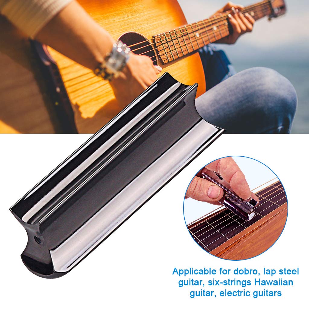 Snapklik.com : Alnicov Stainless Steel Guitar Slide Tone Bar For Dobro