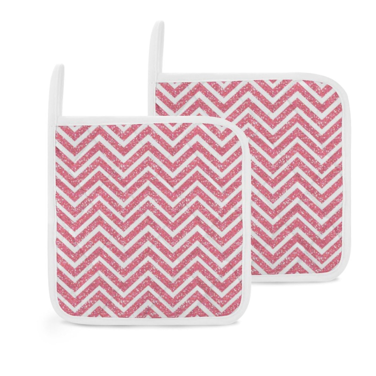 Pink Glitter Chevron Pattern