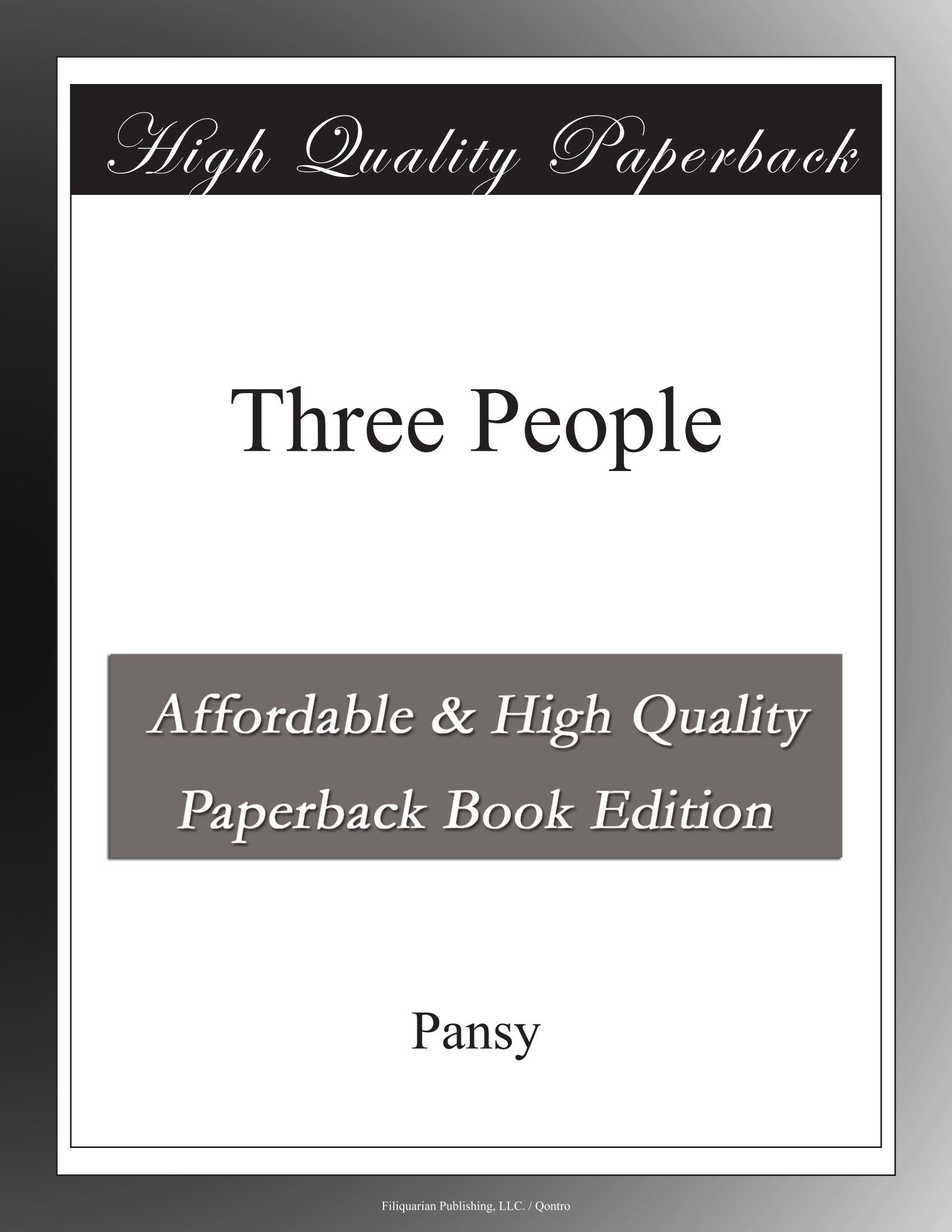 Amazon | Three People | ., Pansy | Classics