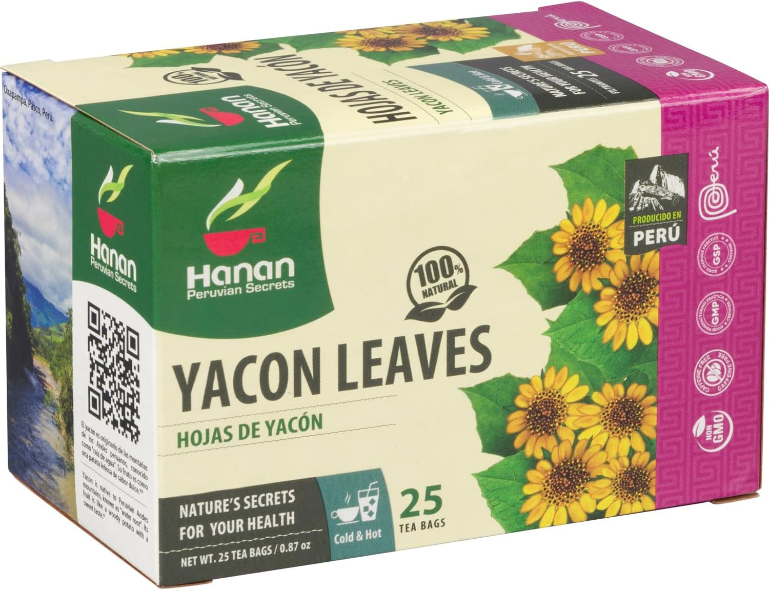 Amazon.com : Inca's Herb Yacon Tea in Bags - 1.23 Oz - 35 g : Herbal ...