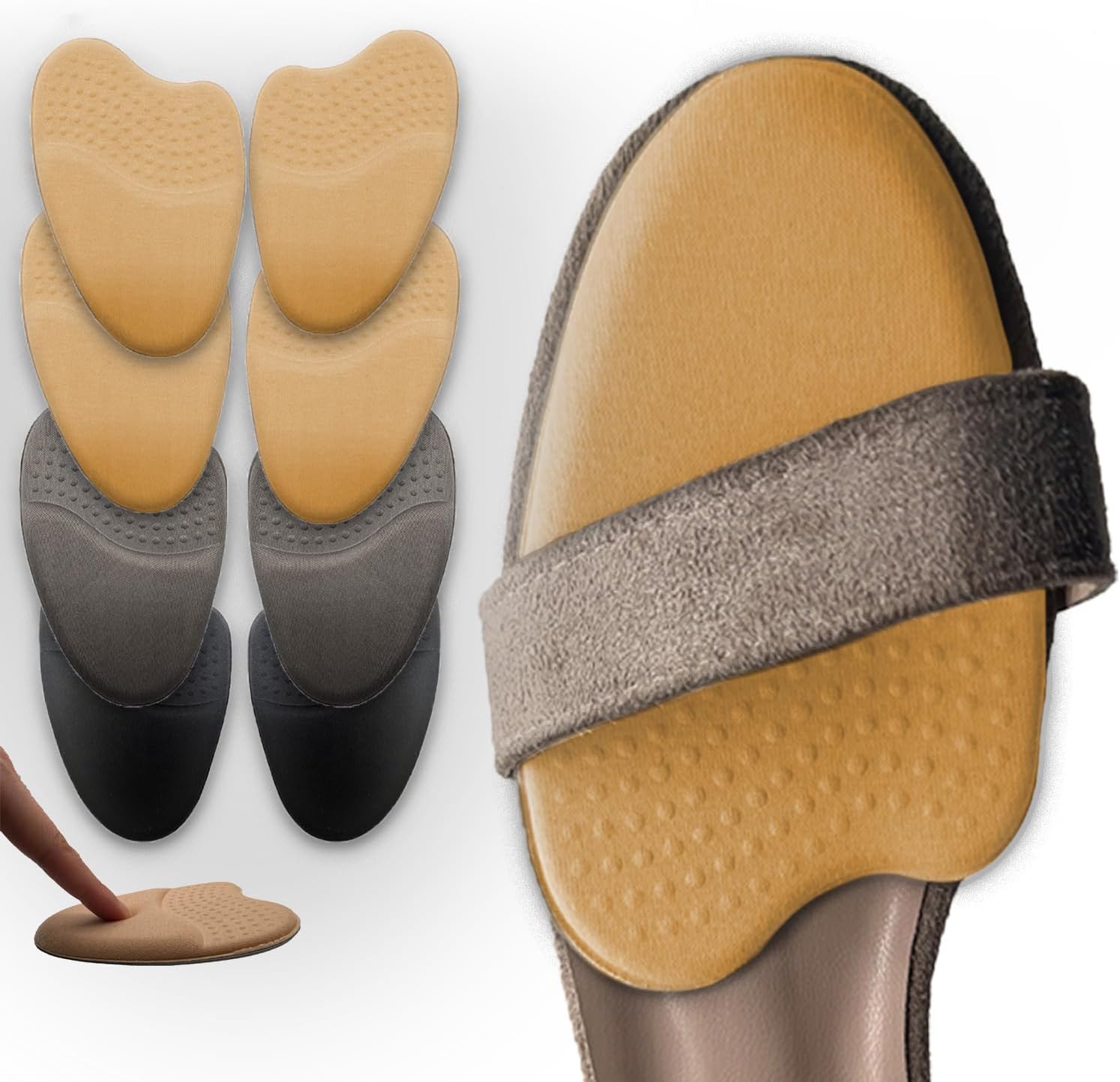 Amazon.com: ZBLGO Metatarsal Pads for Women, Anti-Sliding, Ball of Foot ...