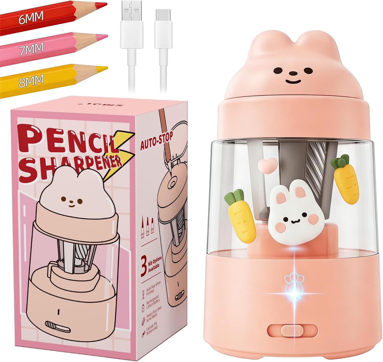 Amazon.com: Electric Pencil Sharpener, Automatic Pencil Sharpener for ...