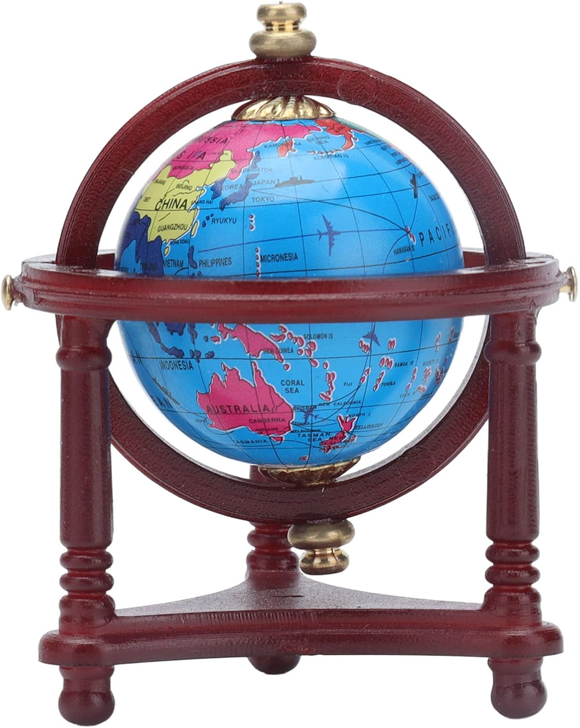 Amazon.com: Dollhouse Globe Model, 1:12 Miniature World Globe Accessory ...