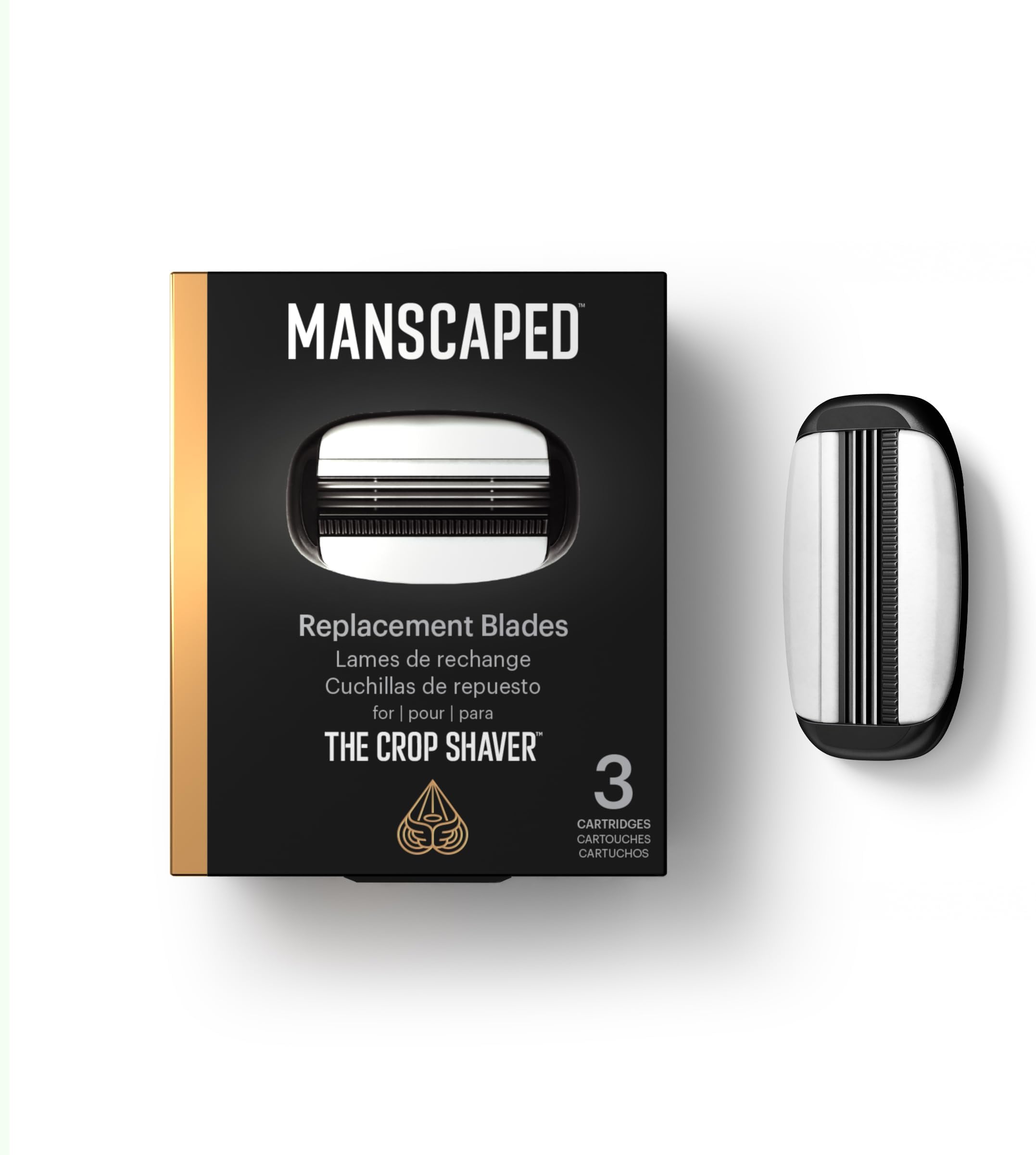 Amazon.com: MANSCAPED® The Crop Shaver® Replacement Blades, Men's 3 ...