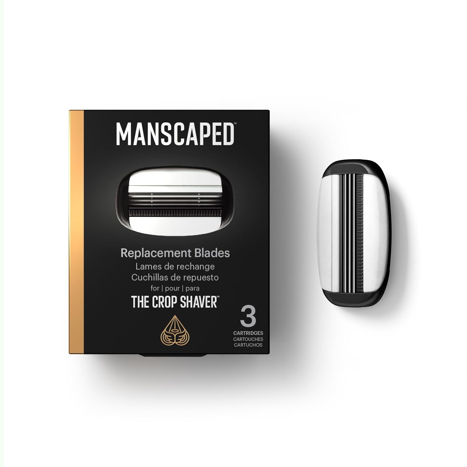 Amazon.com: MANSCAPED® The Crop Shaver® Replacement Blades, Men's 3 ...