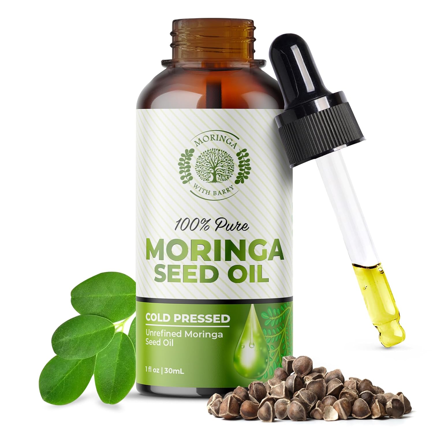 Amazon.com: Moringa Seed Oil – 100% Pure, Cold-Pressed & Virgin ...
