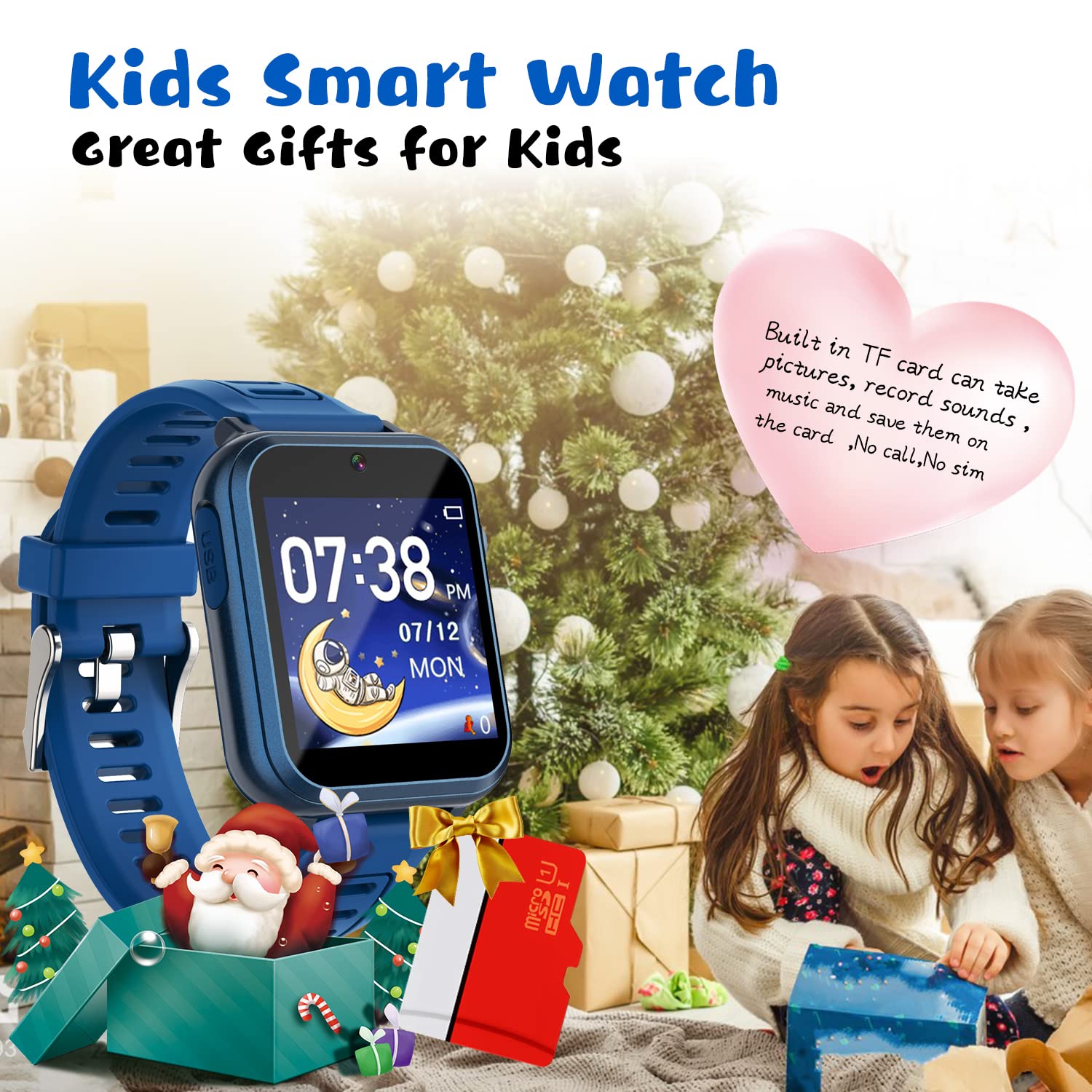 Snapklik.com : Retysaz Kids Smart Watch,24 Game Smart Watch For Kids ...