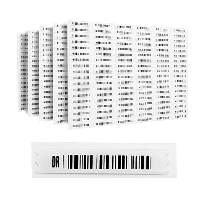 Buy 5000 pcs 58khz AM Security Tags Soft Labels with Mock Barcodes for ...