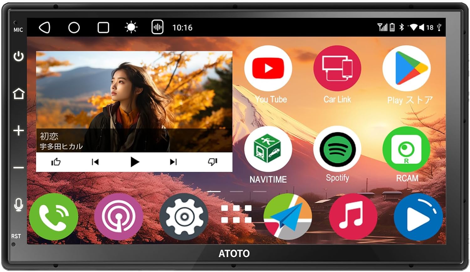 Amazon.co.jp: ATOTO A6PF Android 2DIN ディスプレイオーディオ、7インチ QLEDディスプレイアンドロイドナビ 、ワイヤレスCarPlay、ワイヤレス ...