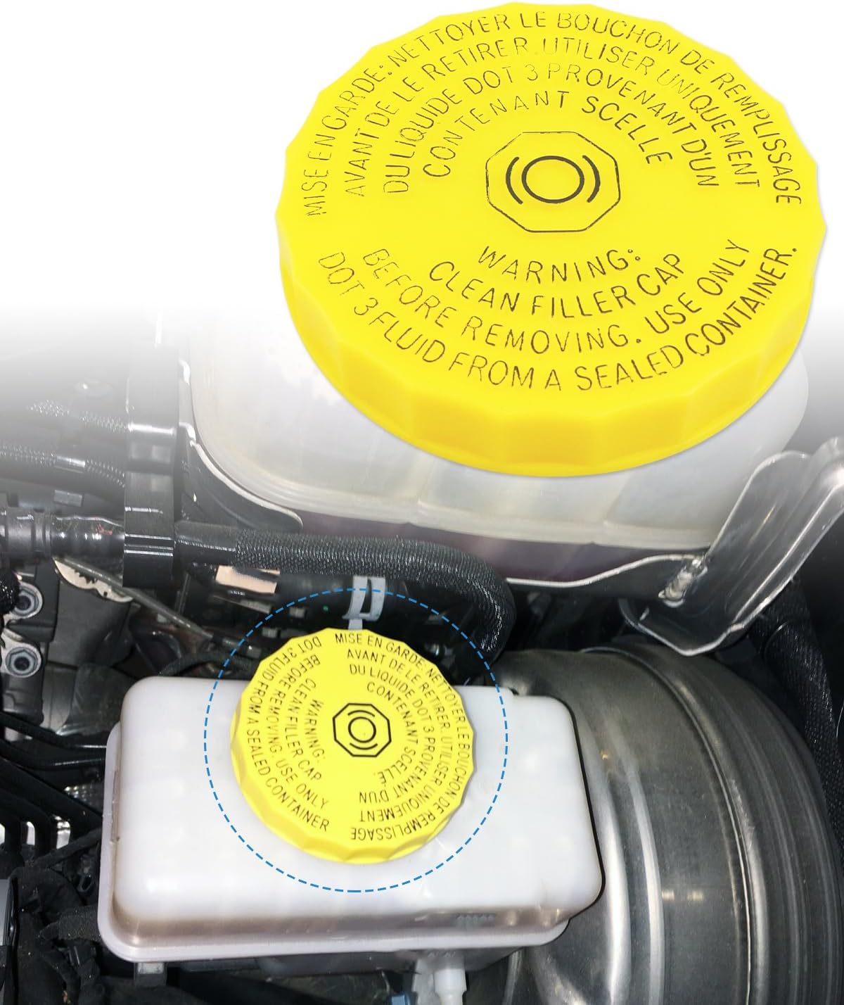 Amazon.com: ANODZU Brake Master Cylinder Reservoir Cap Fit for Jeep ...