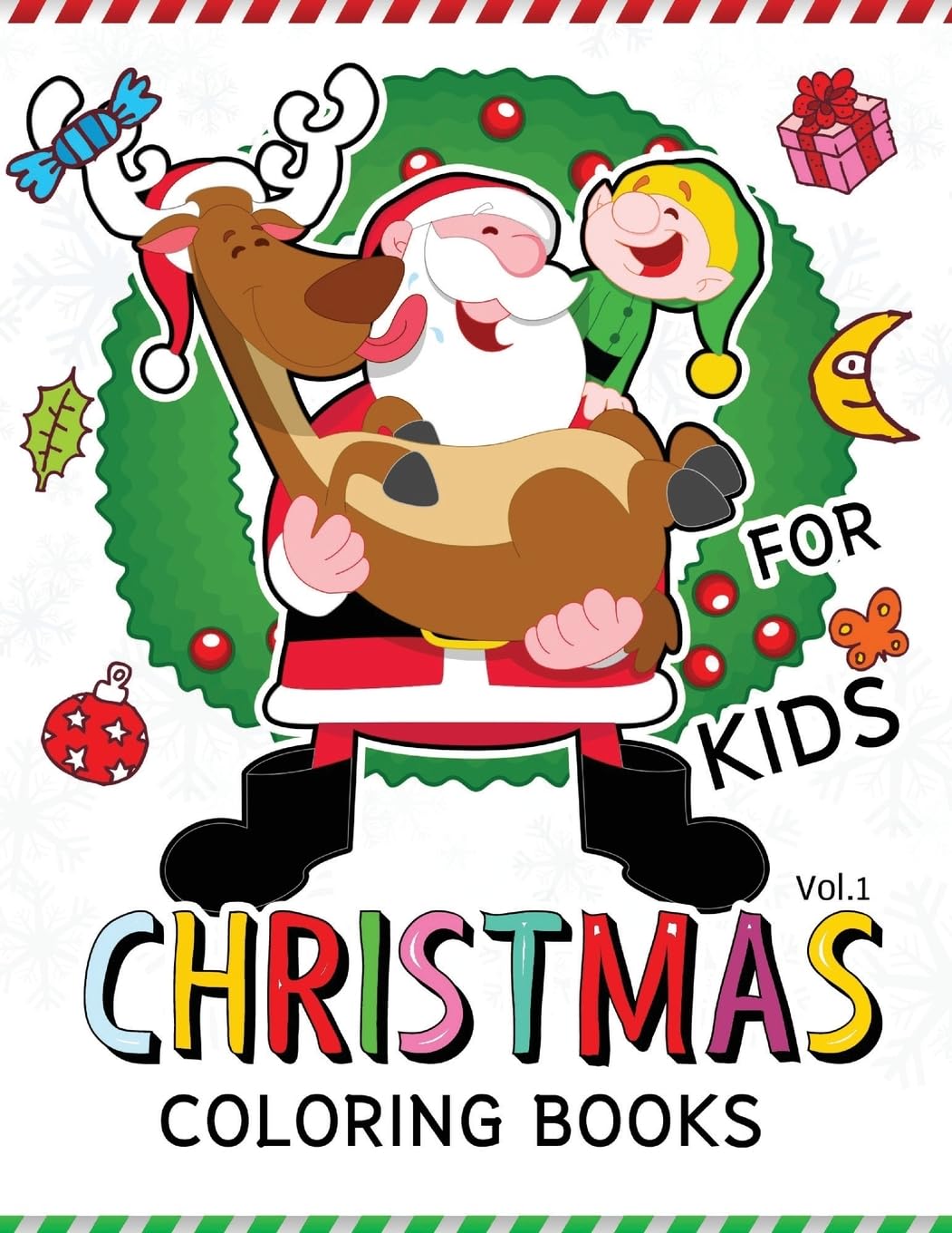 Christmas coloring Books for Kids Vol.1: (Jumbo Coloring Book Coloring ...