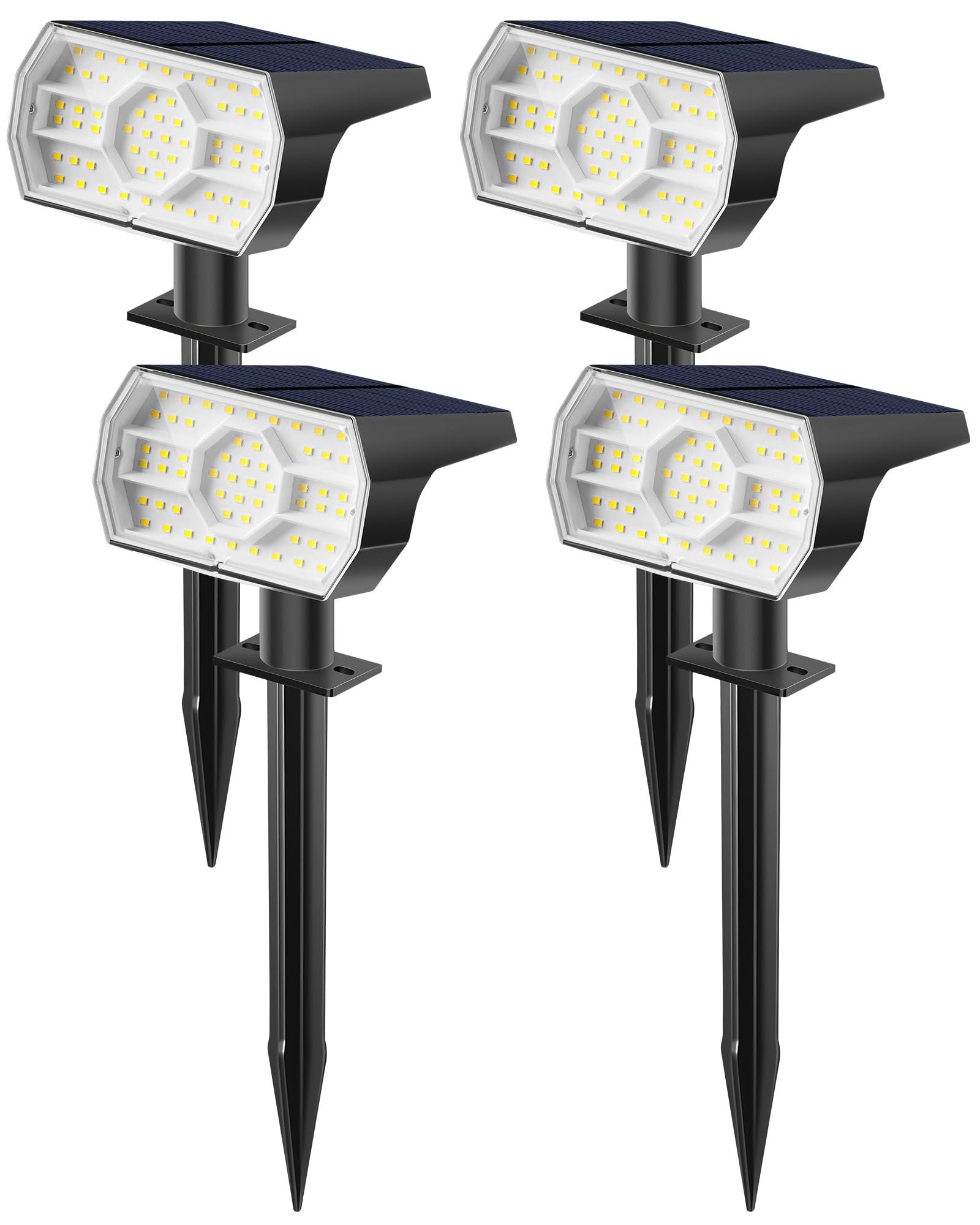 Kaxiida Solar Lights Outdoor Waterproof IP68, 3 Lighting Models Solar ...