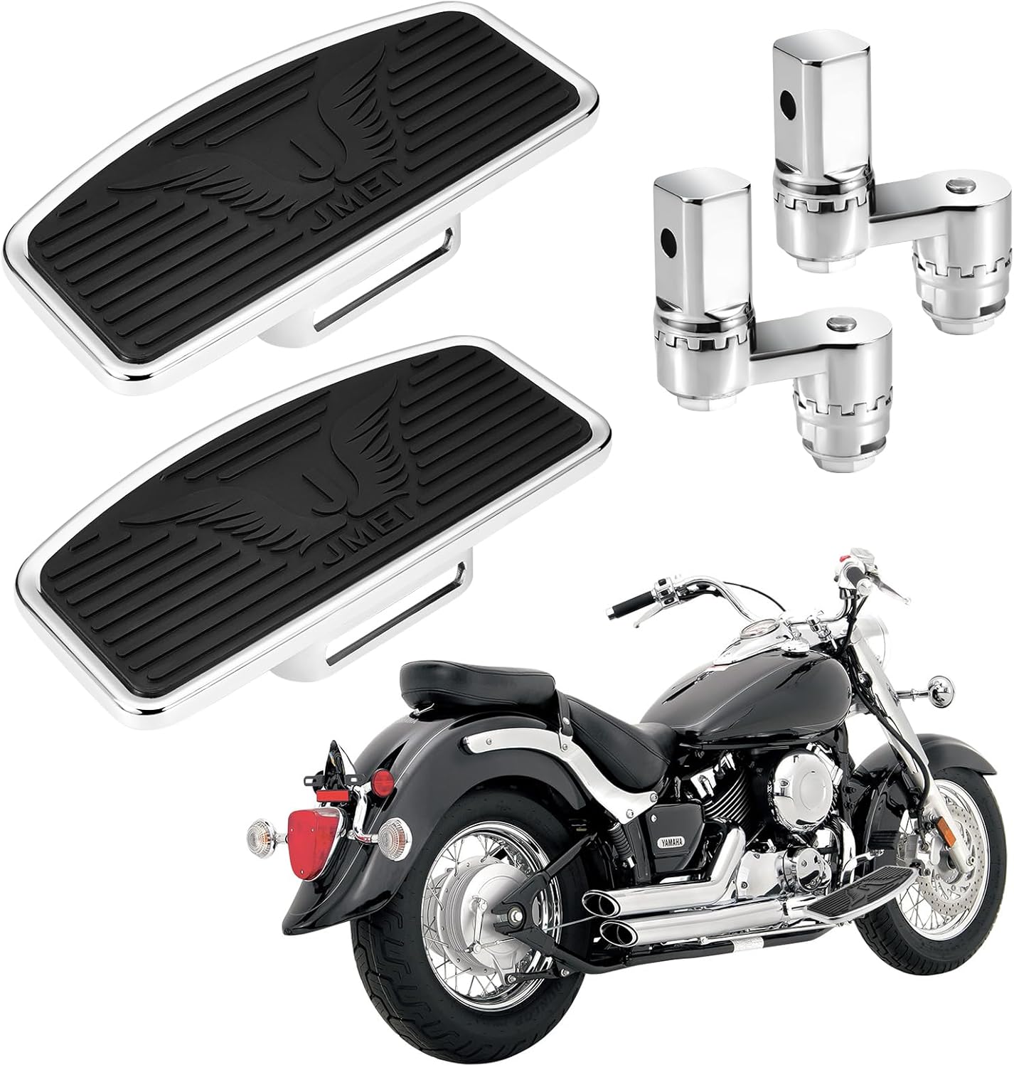 Amazon.com: Adjustable Motorcycle Front Floorboard Foot Pegs Footrest ...