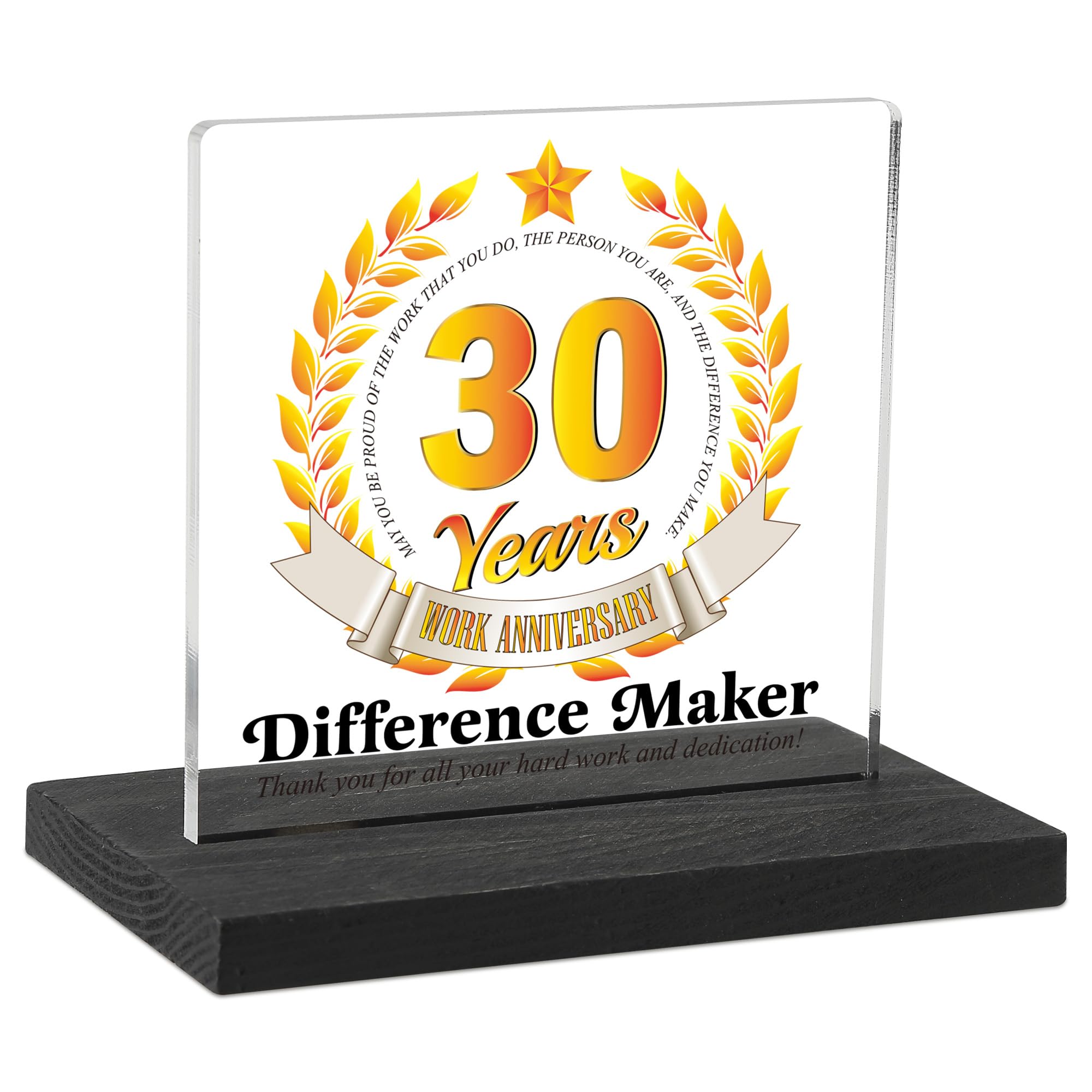Amazon.com: 30th Work Anniversary Office Decor Sign for Cubicle Decor ...